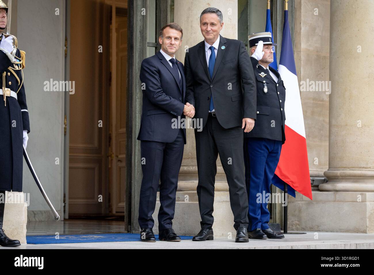 Paris, France. 29th Oct, 2025. France's President Emmanuel Macron ...