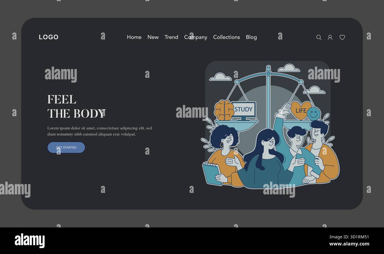Vector illustration of people balancing study and life, discussing ...