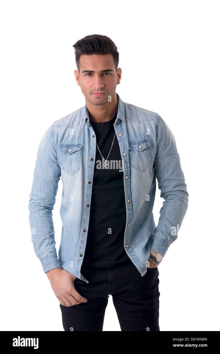 Studio shot portrait young Cut Out Stock Images & Pictures - Alamy