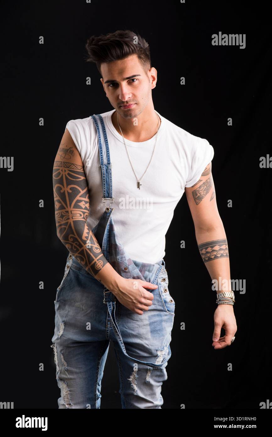 Man wearing dark green hi-res stock photography and images - Alamy