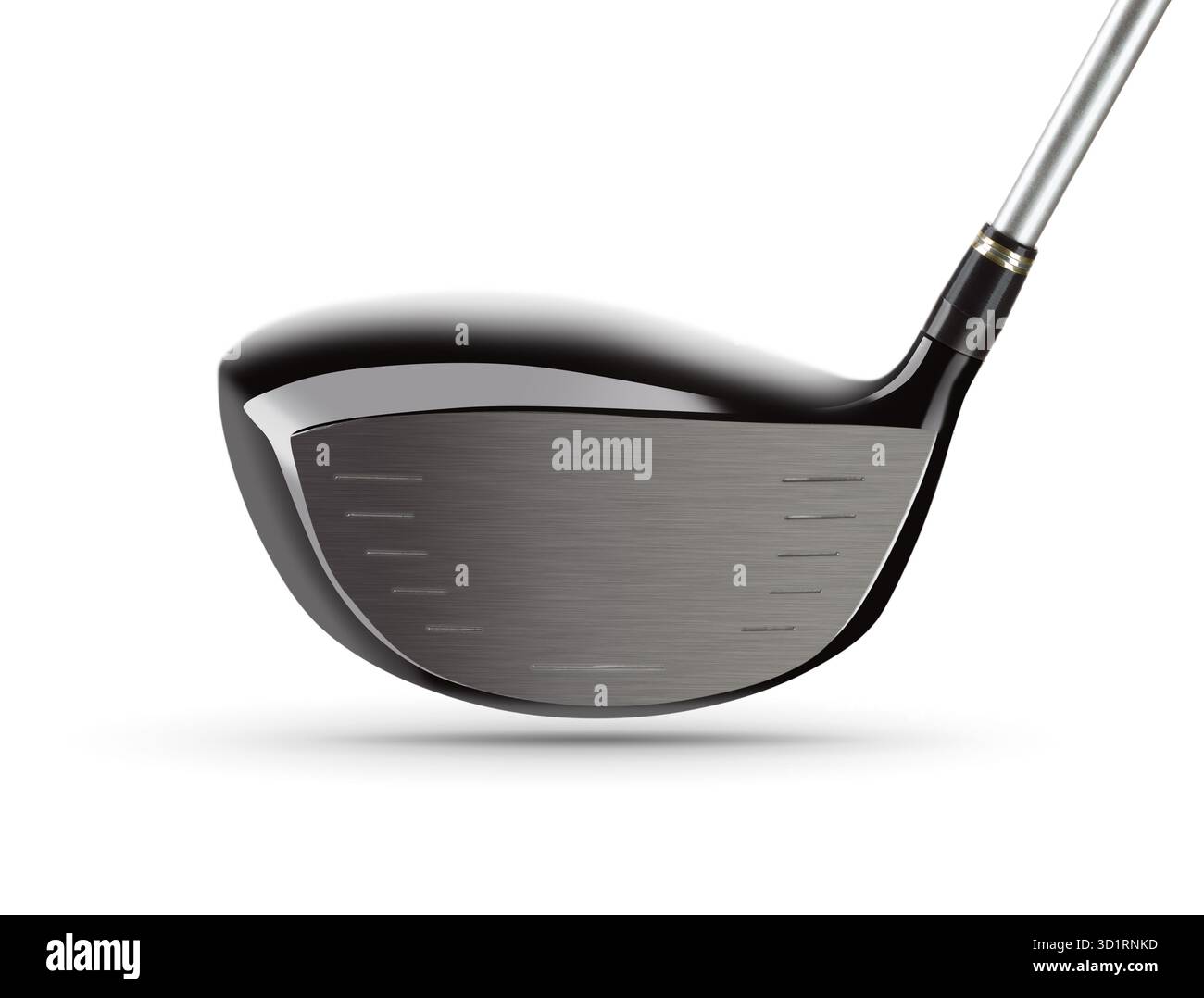 Face of Large Driver Golf Club on White Background Stock Photo - Alamy