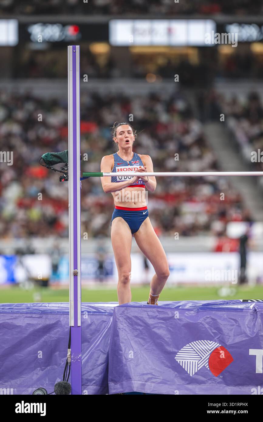 Jade O'Dowda participating in the World Athletics Championships in ...