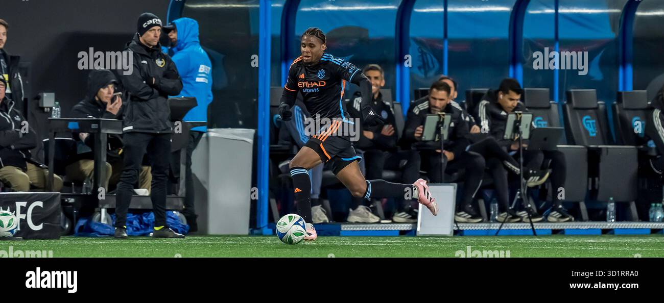 Charlotte, Nc, USA. 28th Oct, 2025. New York City FC defender TAYVON ...