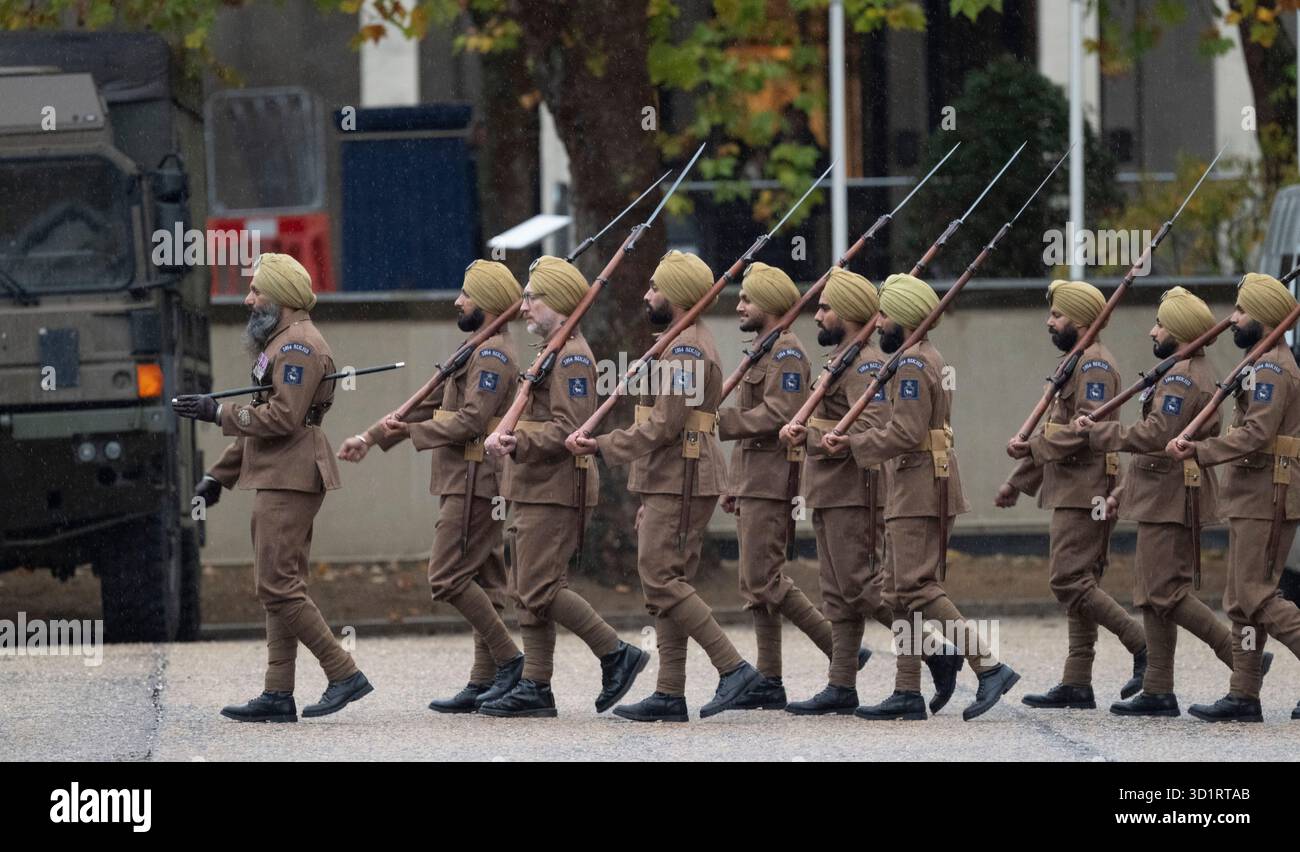 Wellington Barracks, London, UK. 29th Oct, 2025. 1914 Sikhs is a ...
