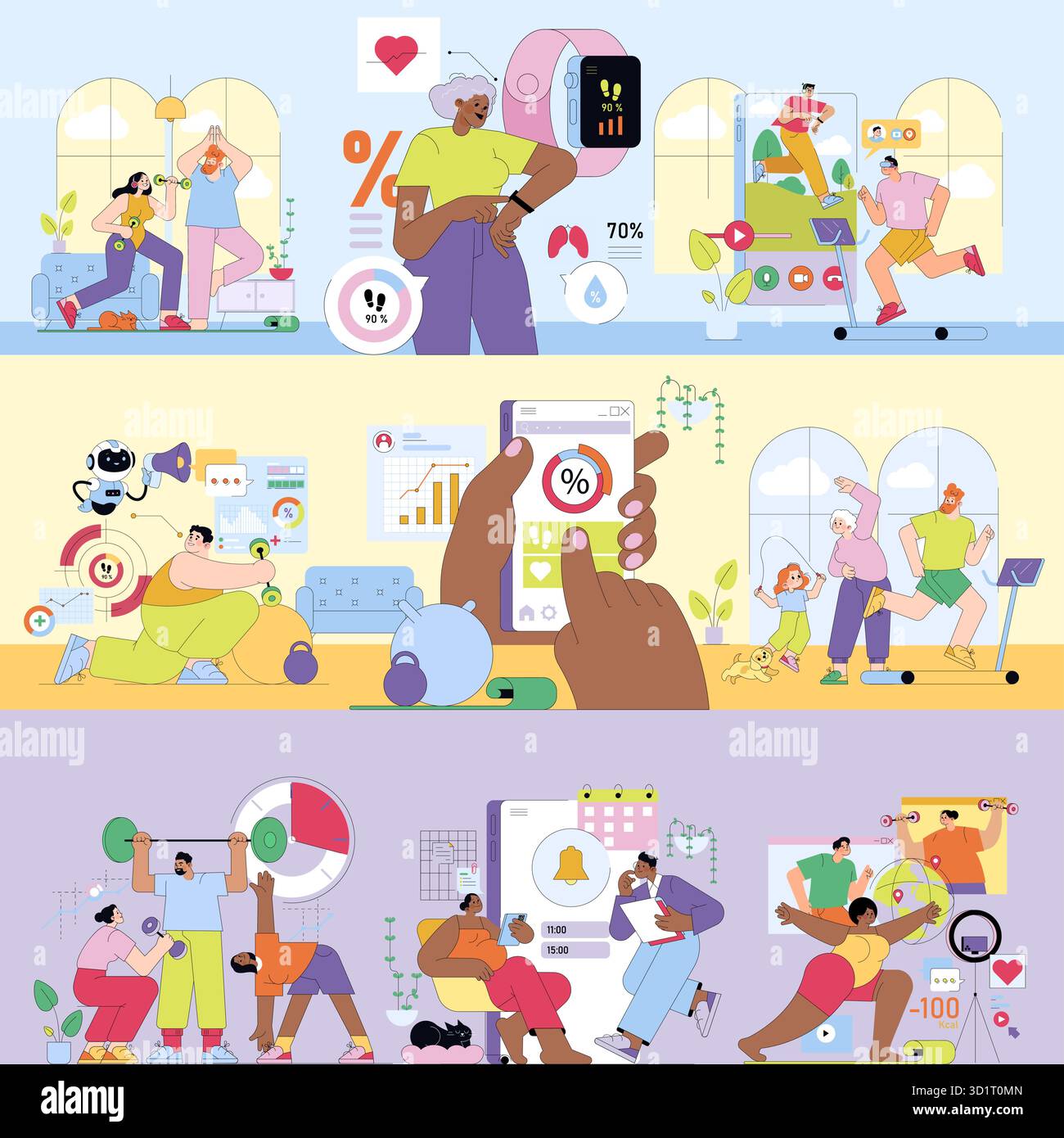 Sports devices Stock Vector Images - Alamy