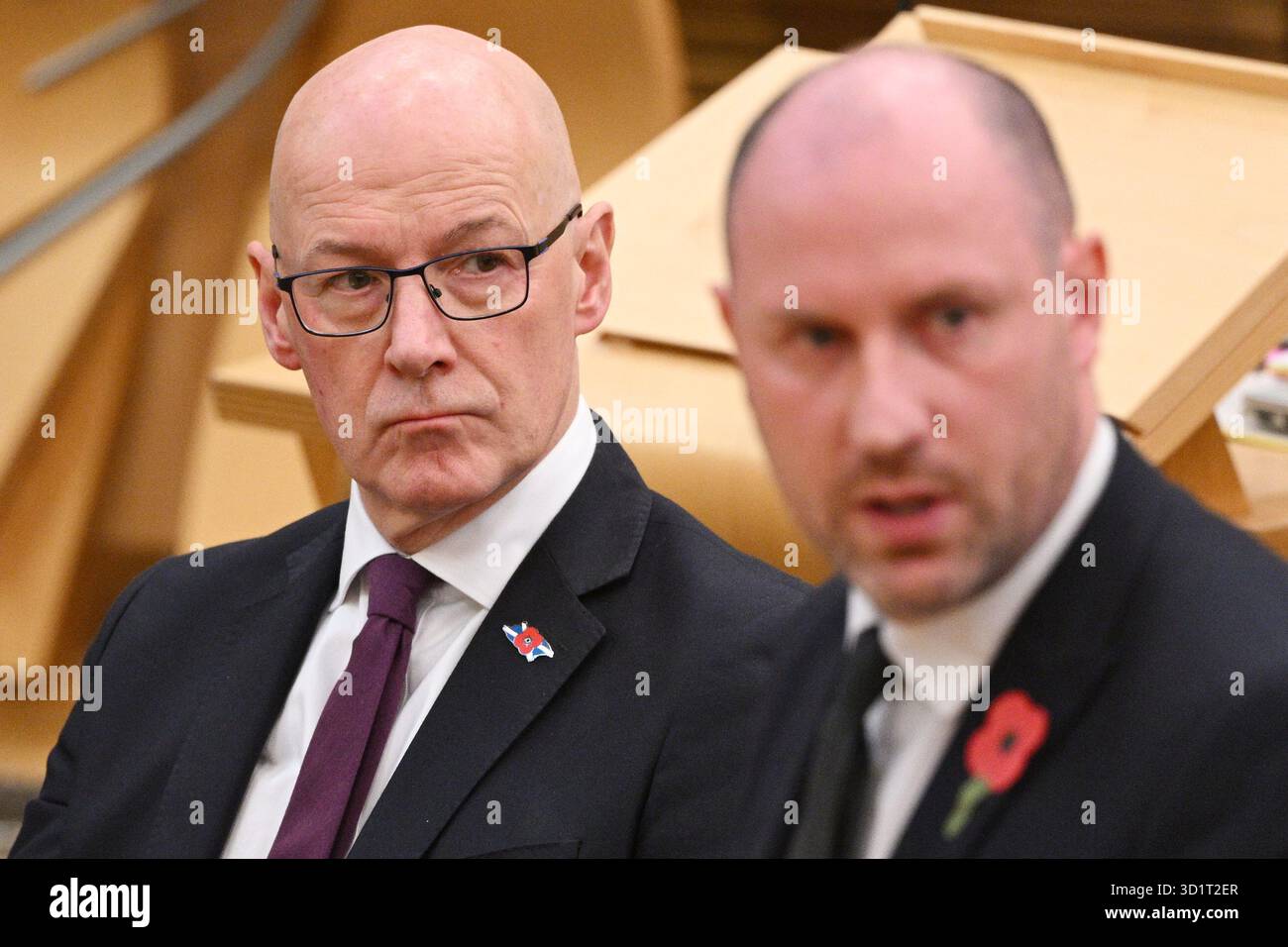 Edinburgh Scotland, UK 29 October 2025. First Minister John Swinney and ...