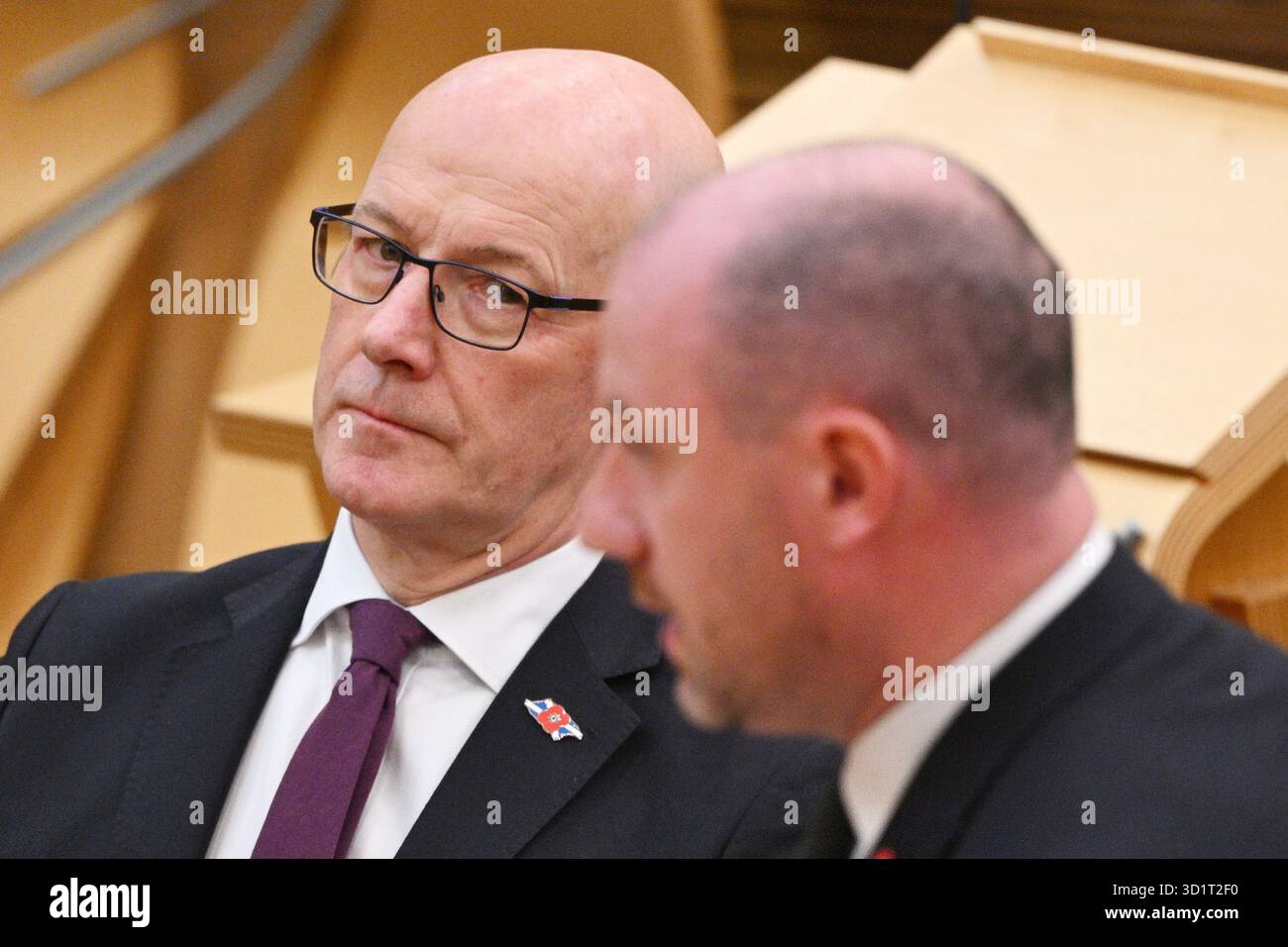 Edinburgh Scotland, UK 29 October 2025. First Minister John Swinney and ...