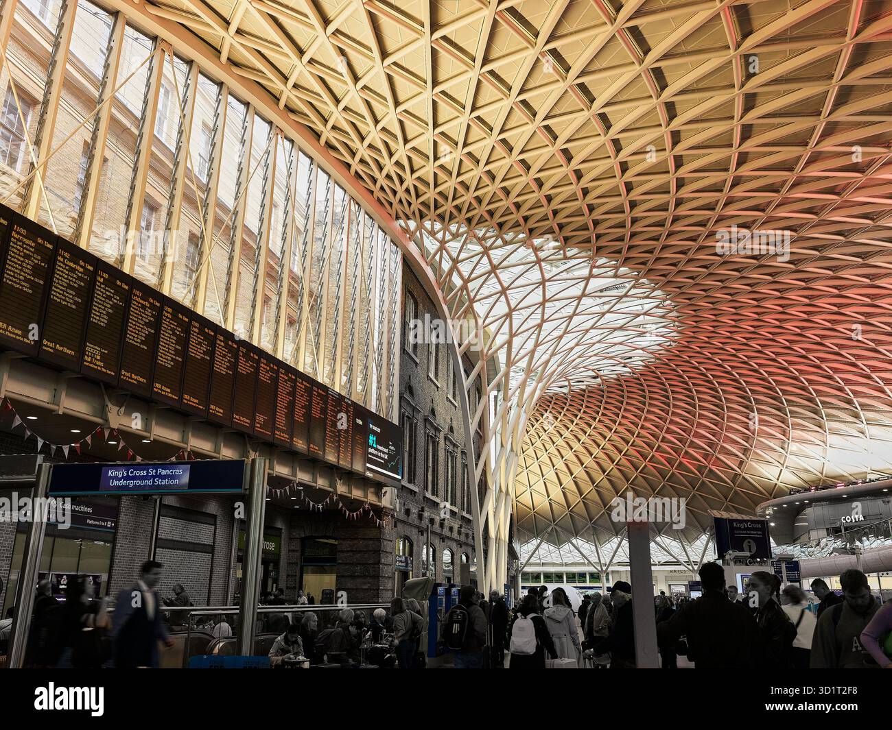 Roof at King's Cross railway station, London, England Stock Photo - Alamy
