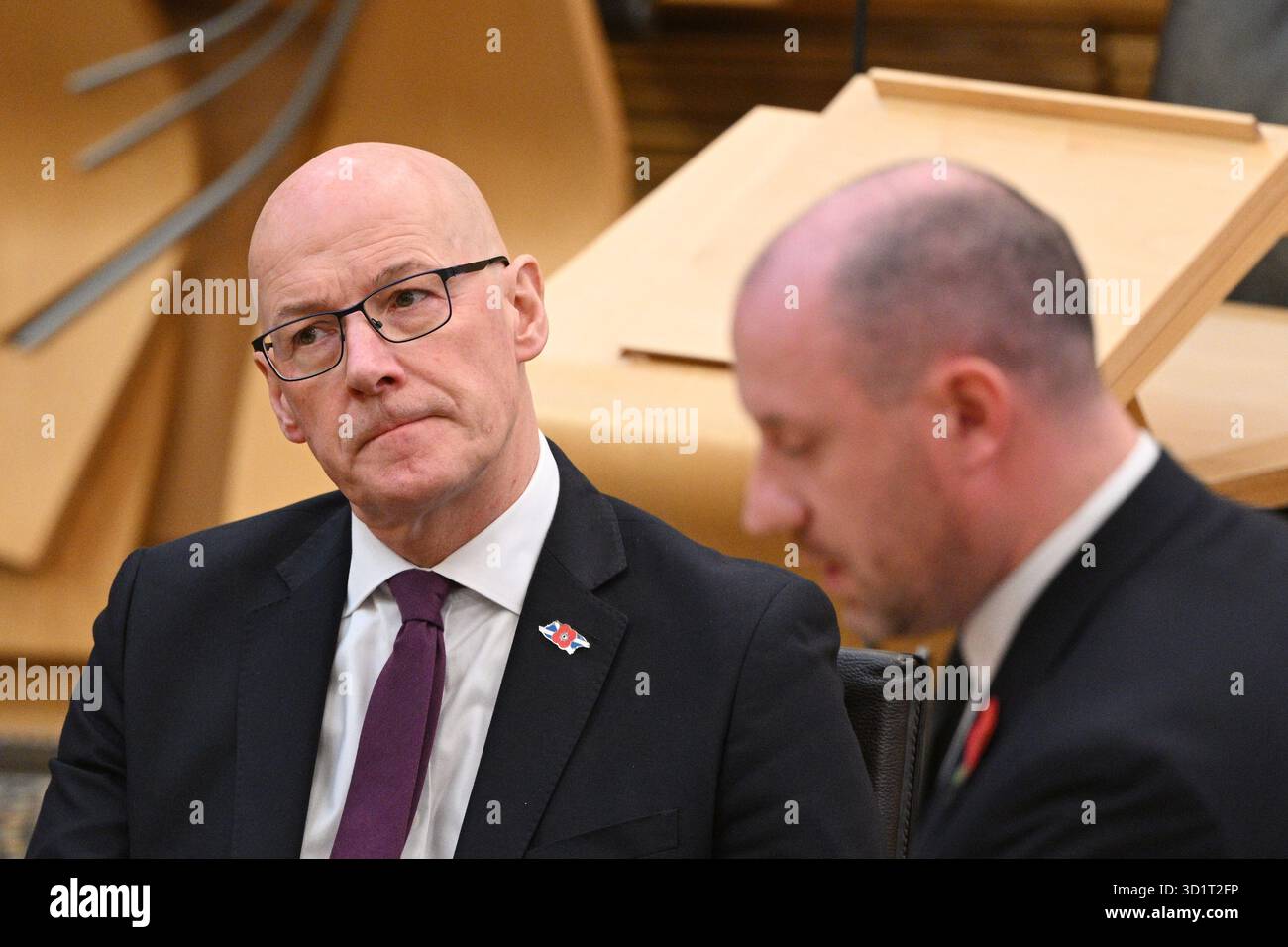 Edinburgh Scotland, UK 29 October 2025. First Minister John Swinney and ...