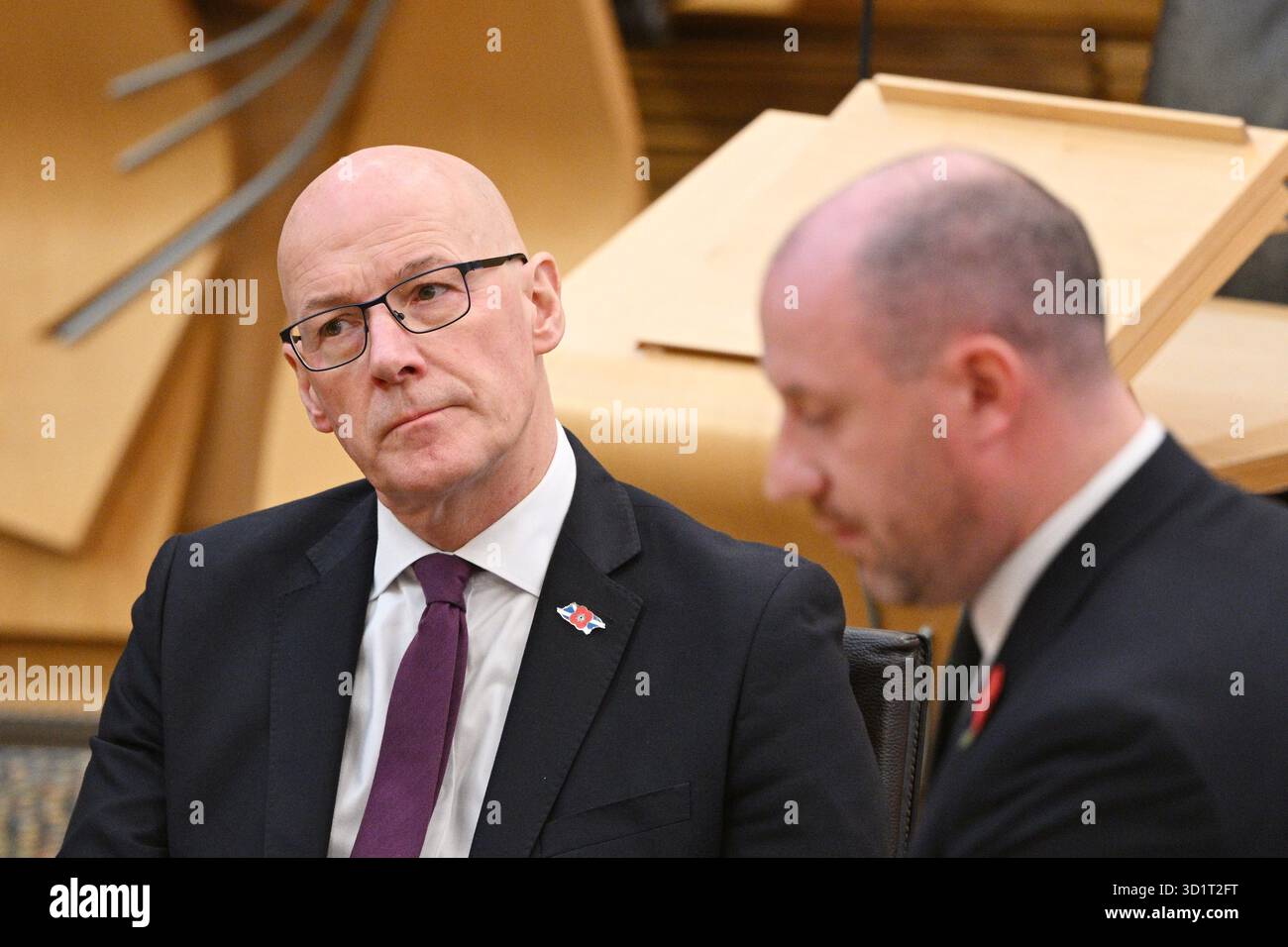 Edinburgh Scotland, UK 29 October 2025. First Minister John Swinney and ...
