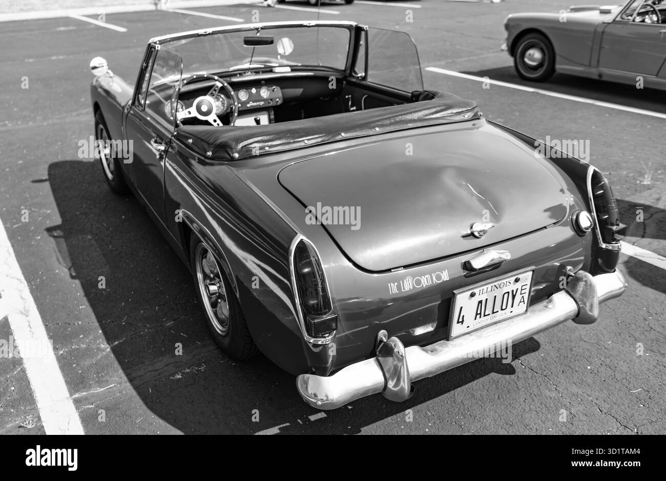 Chicago, Illinois, USA - September 08, 2024: Austin Healey 100-6 two ...