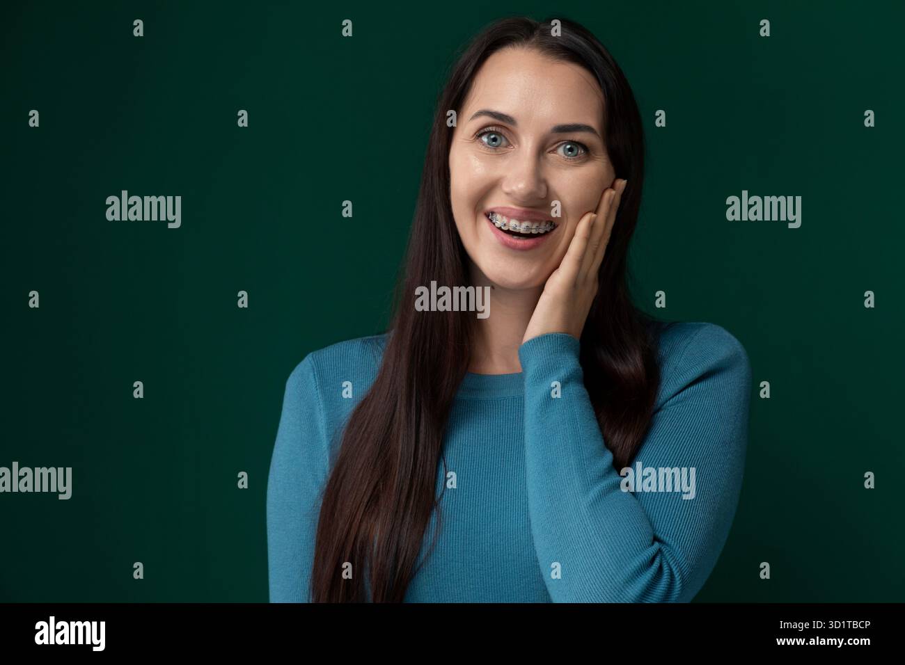 Woman face skin relaxed hi-res stock photography and images - Alamy