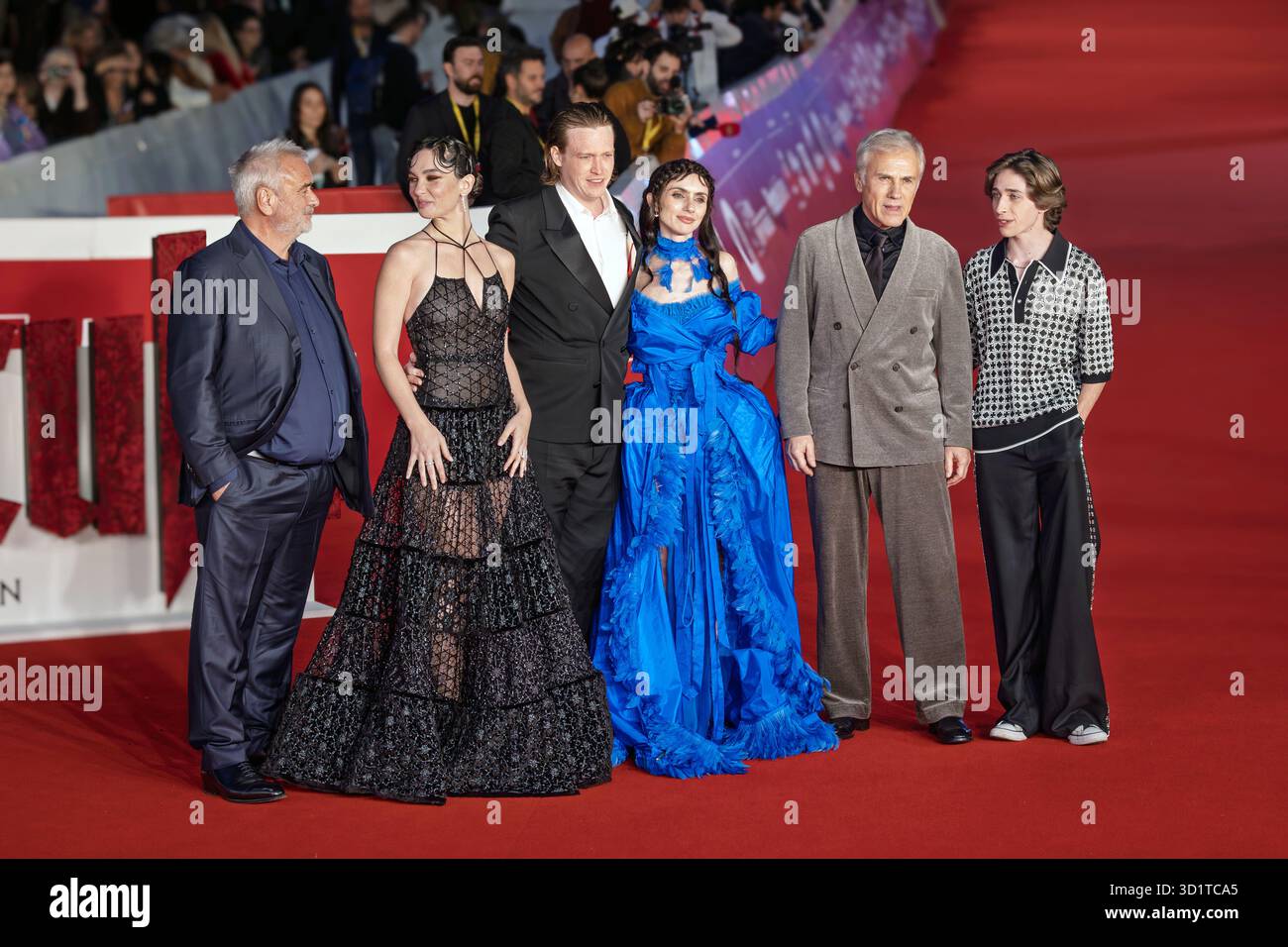 Rome, Italy - October 24, 2025: (L-R) Director Luc Besson, Matilda De ...
