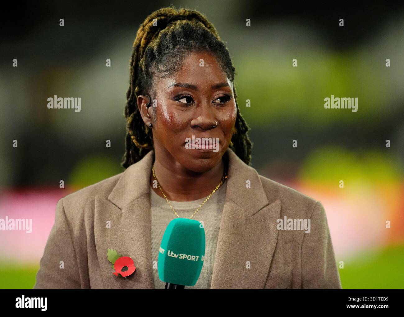 Anita Asante after the international friendly match at Pride Park ...