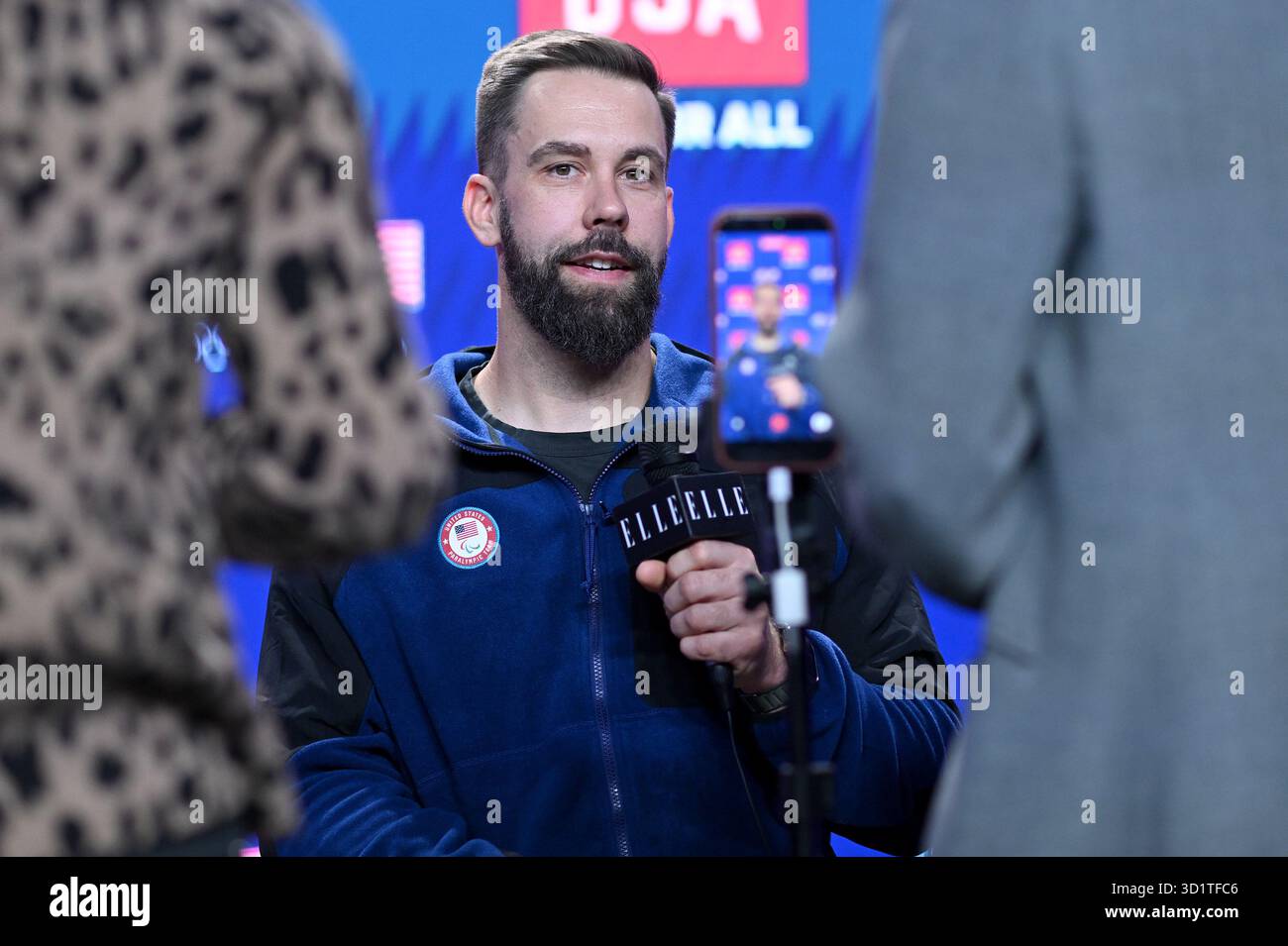 Paralympic Nordic Alpine Skier Aaron Pike attends the 'Team USA Media ...