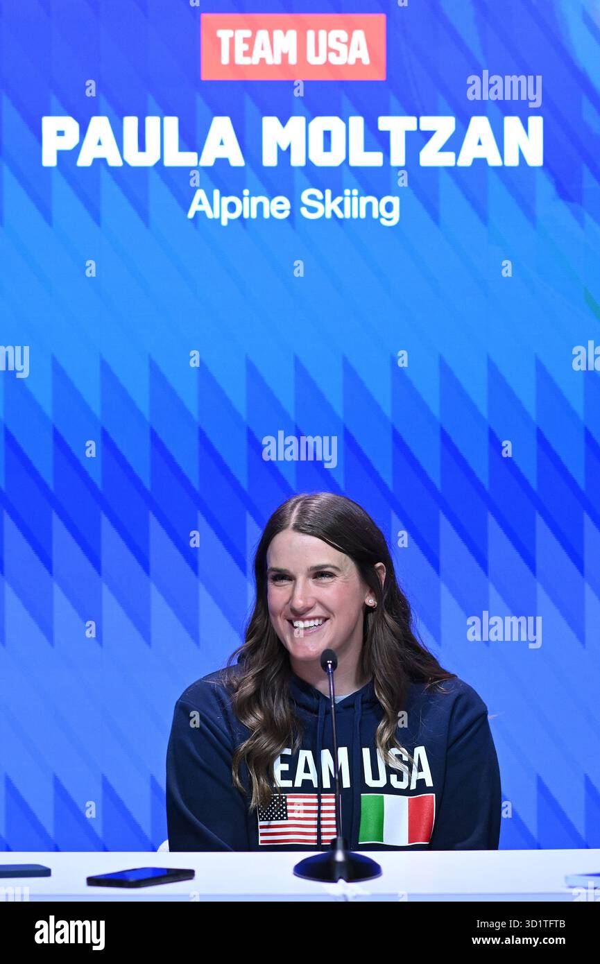 Alpine Skier Paula Moltzan attends the 'Team USA Media Summit: Road to ...