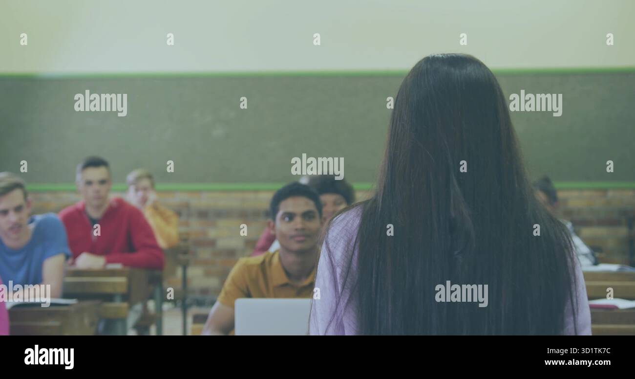 Teenage female student presenting hi-res stock photography and images ...