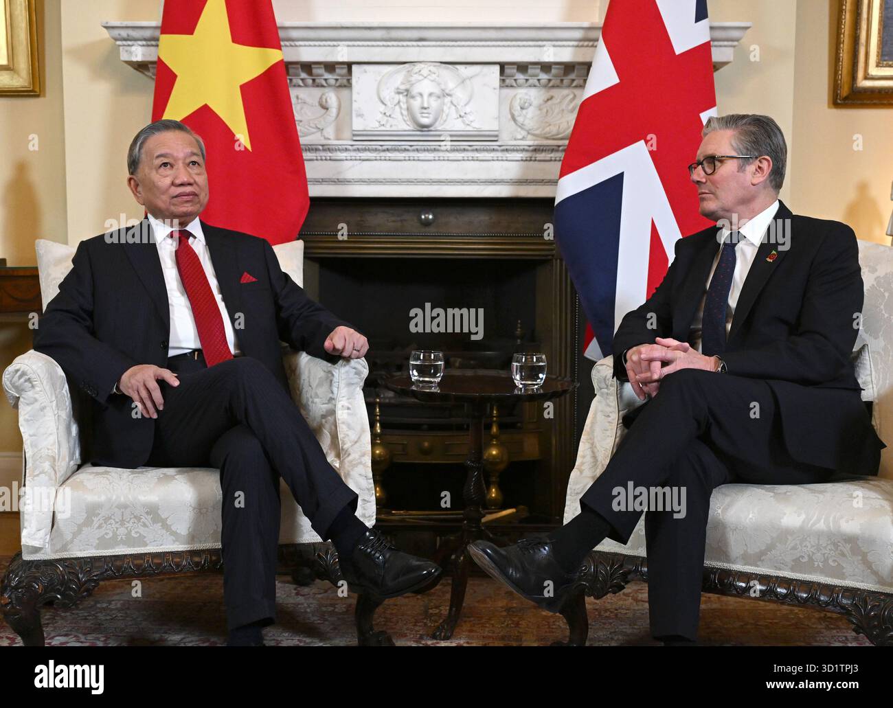 General Secretary of the Communist Party of Vietnam To Lam, left, meets ...