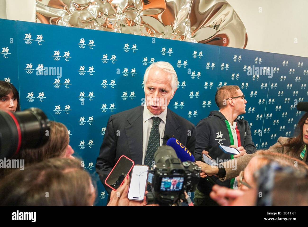 MILAN - Press conference at the Lombardy Region Palace for the 100th ...