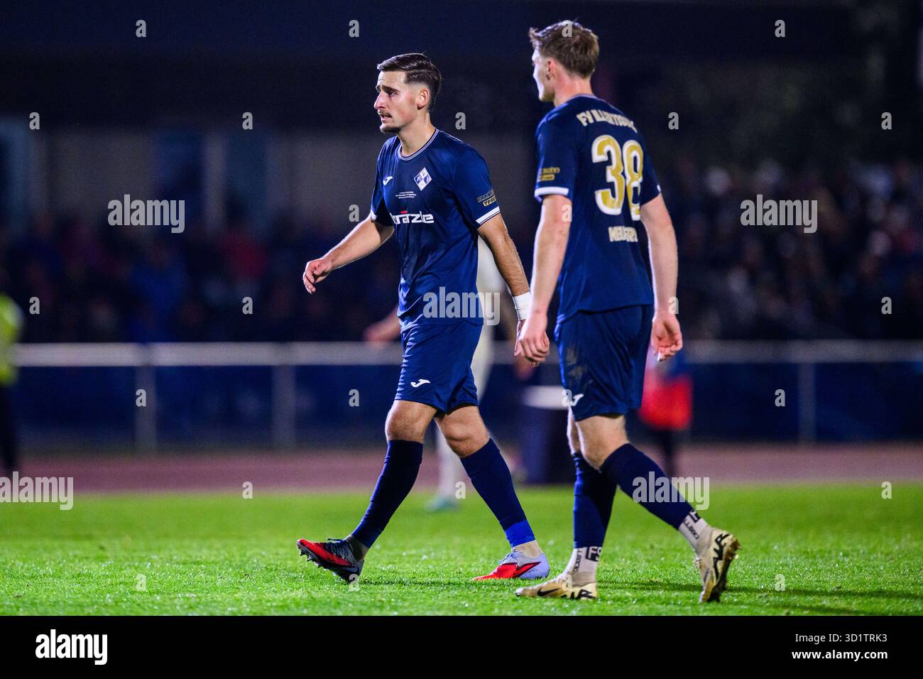 29 October 2025, Bavaria, Illertissen: Soccer: DFB Cup, FV Illertissen ...
