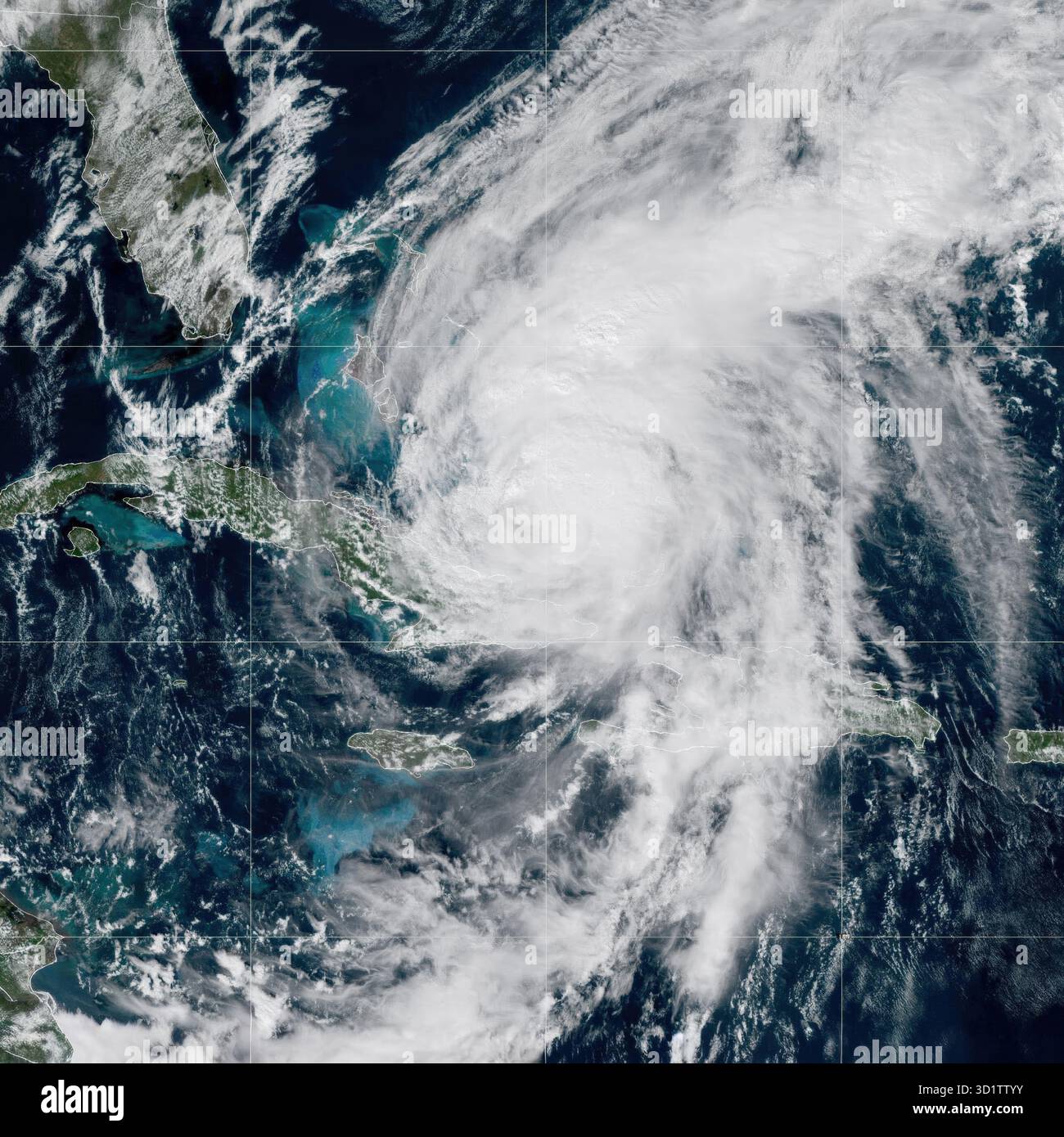 Caribbean Sea, Jamaica. 29th Oct, 2025. The NOAA NESDIS GOES-19 ...