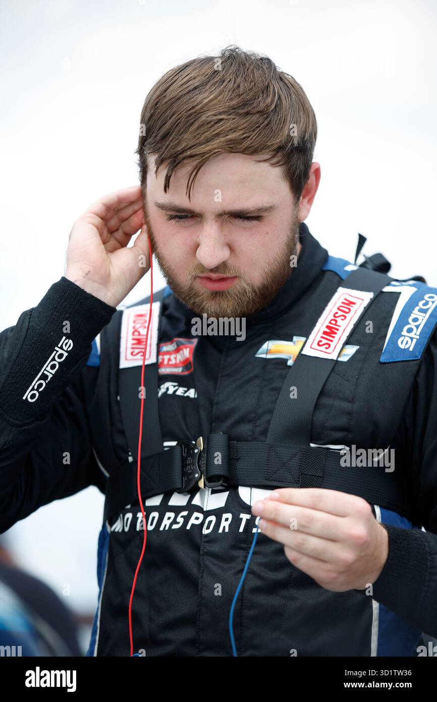 KADEN HONEYCUTT walks pit road before qualifying for the Clean Harbors ...