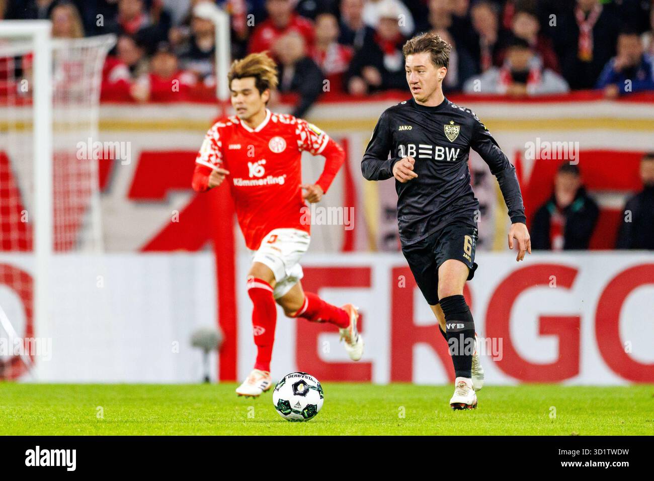 Angelo stiller of vfb stuttgart runs with the ball hi-res stock ...