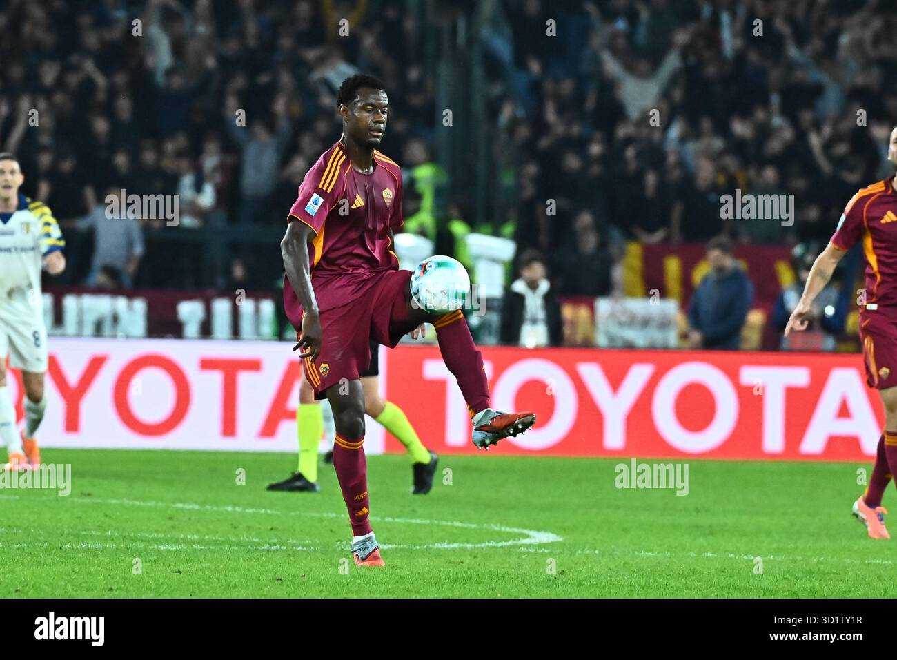 Evan Ndicka of As Roma 1927 during match between AS Roma and Parma ...