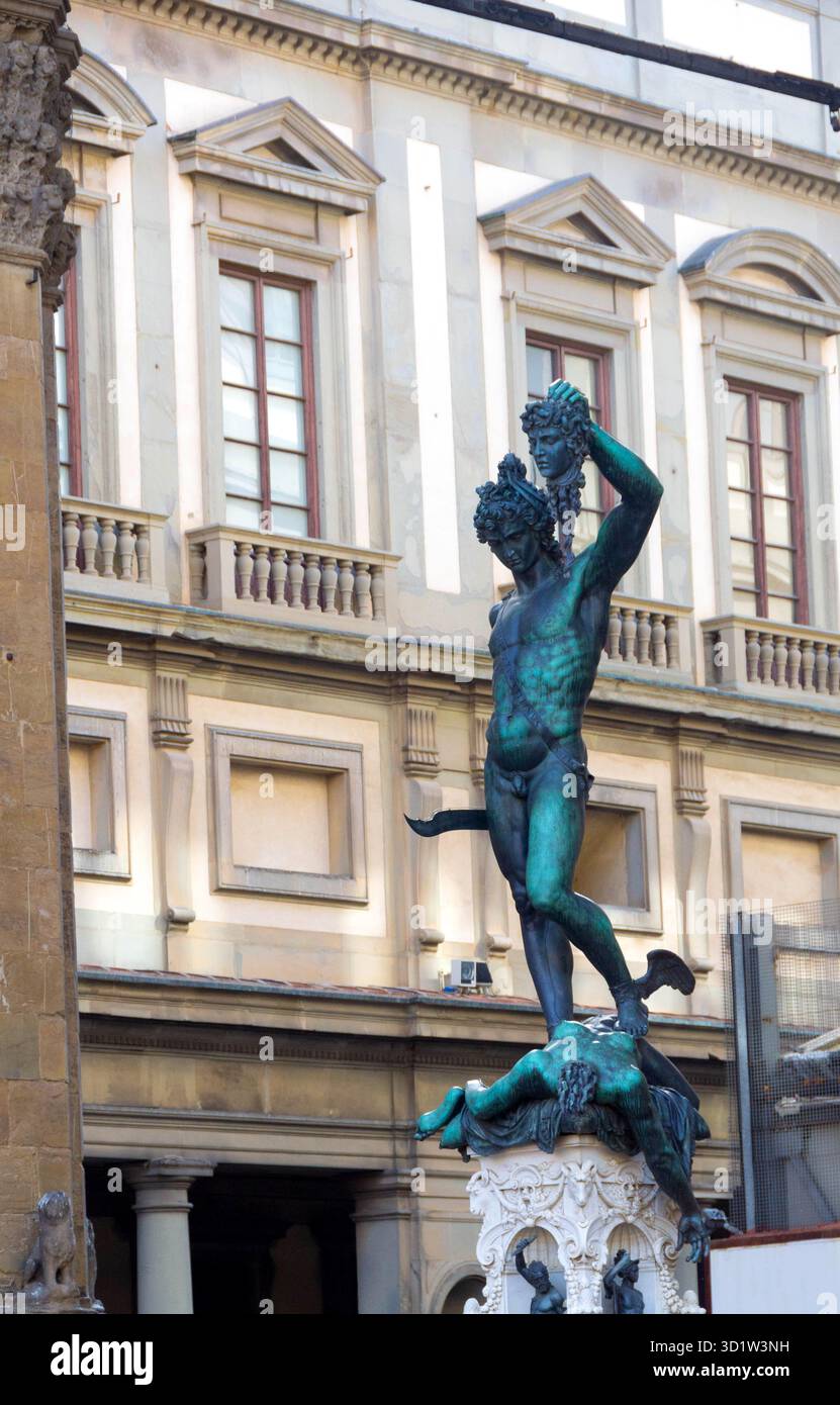 Famous bronze statue Perseus with the Head of Medusa by Benvenuto ...