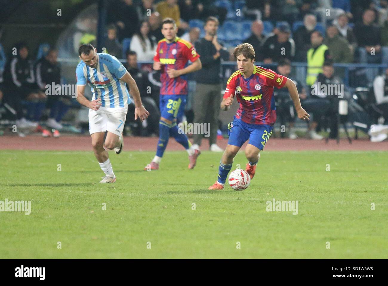 Rokas Pukstas of HNK Hajduk controls the ball during the SuperSport ...