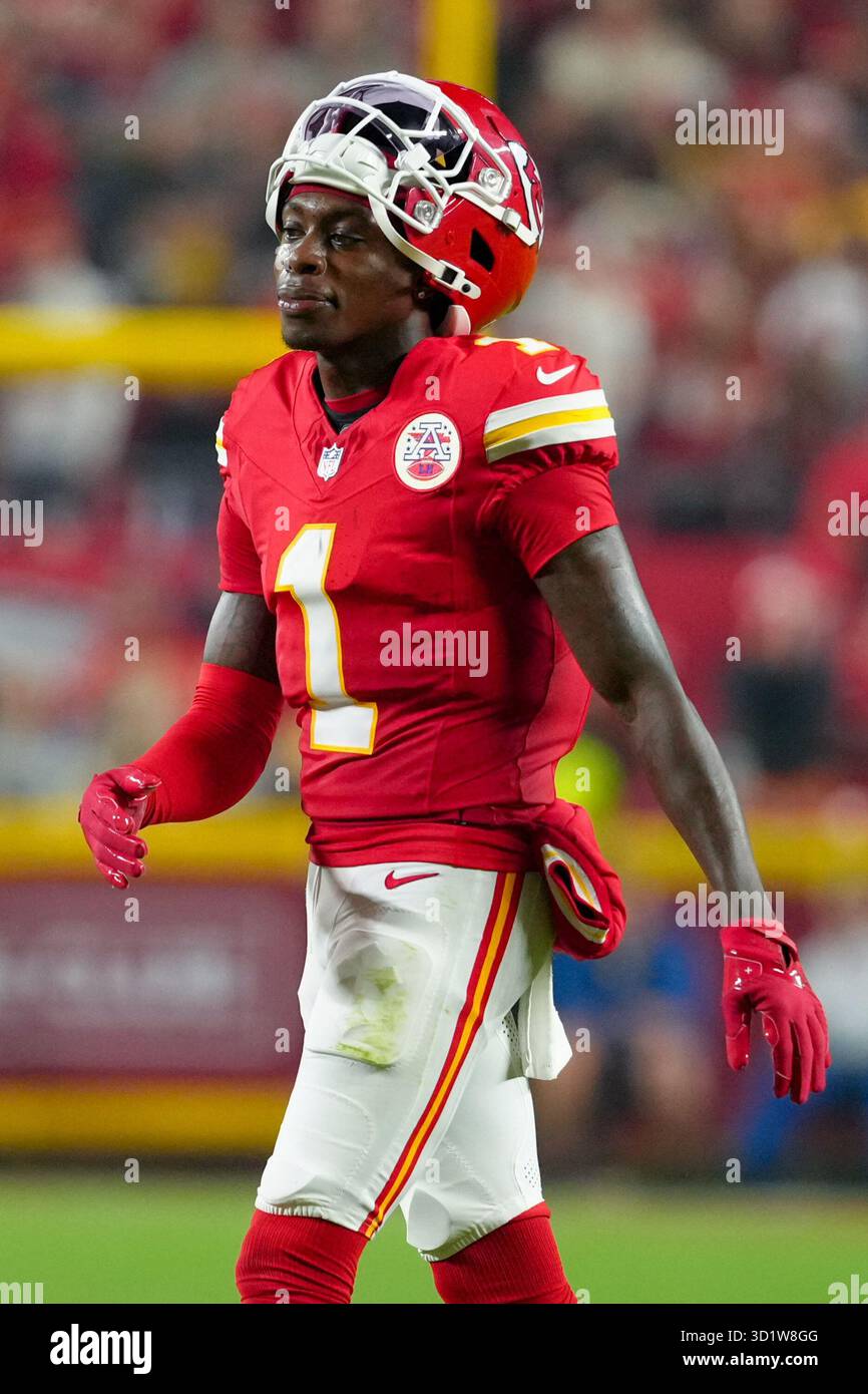 Kansas City Chiefs wide receiver Xavier Worthy is seen during an NFL ...