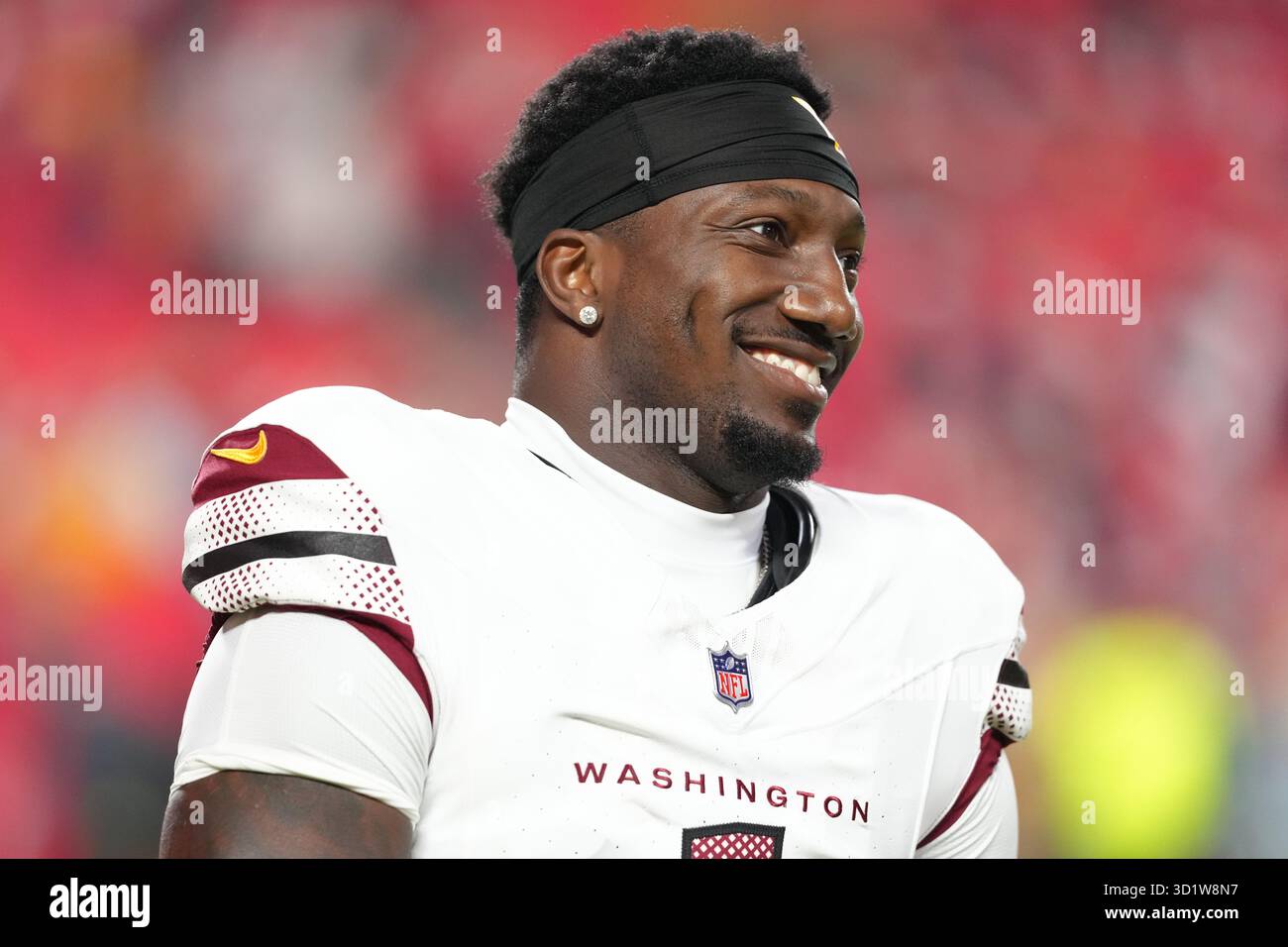 Washington Commanders wide receiver Deebo Samuel is seen during warm ...