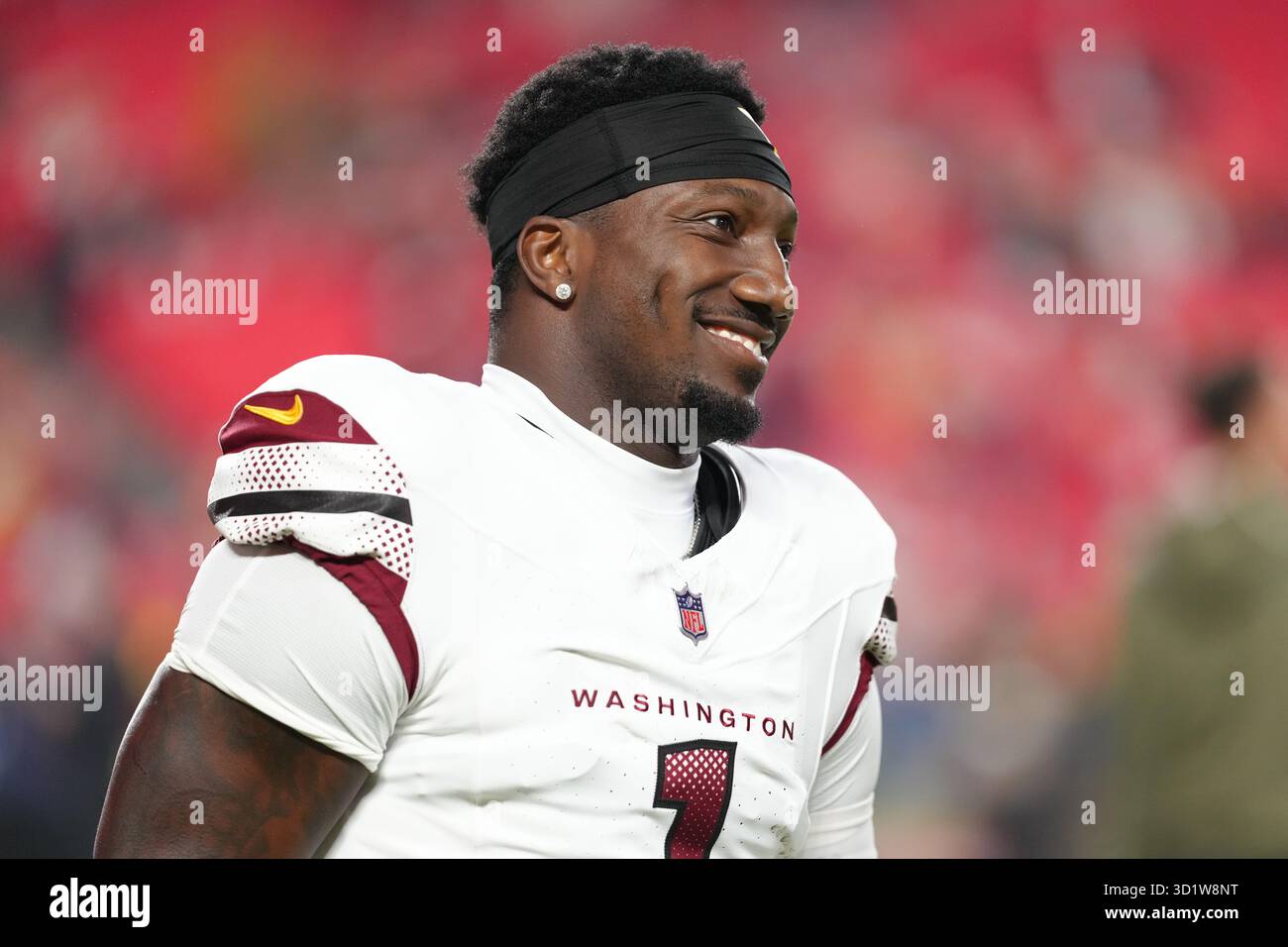 Washington Commanders wide receiver Deebo Samuel is seen during warm ...