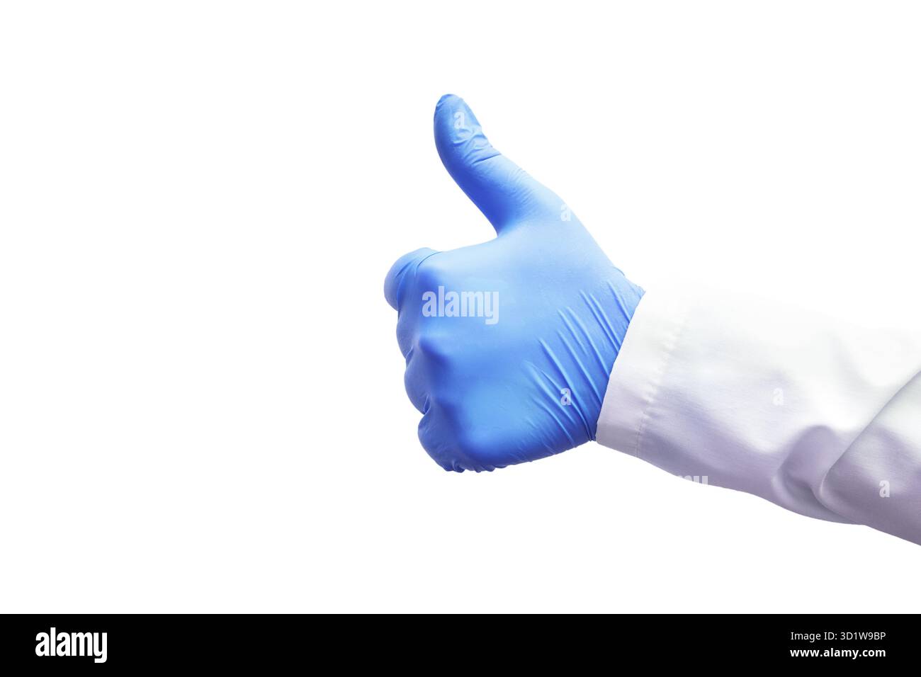 Doctor showing ok gesture wearing Cut Out Stock Images & Pictures - Alamy