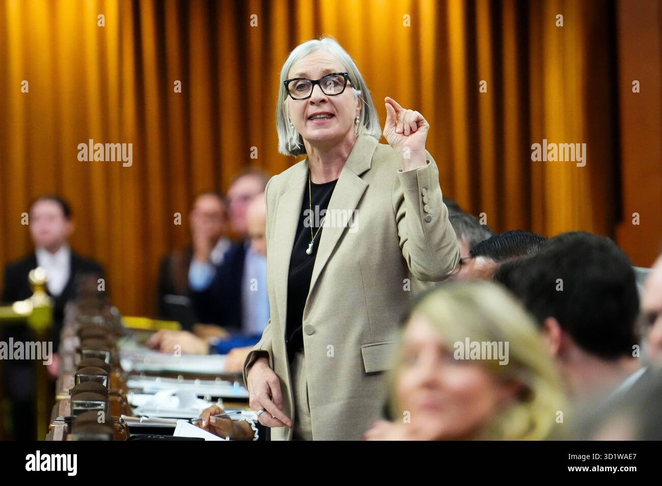 Minister of Jobs and Families Patty Hajdu rises during question period ...