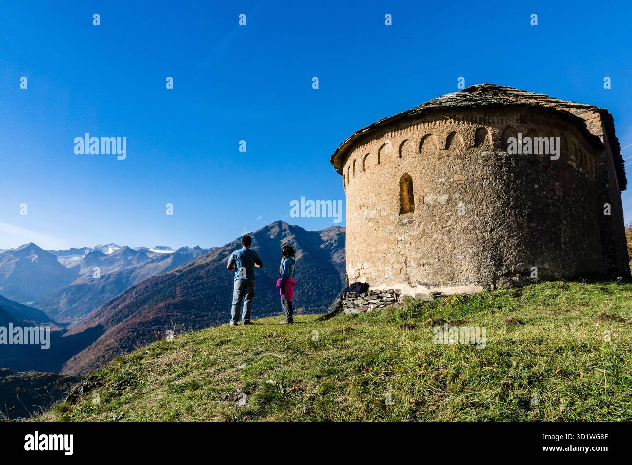 Chapel of Sant Miqueu (chapel of San Miguel), dated to the 10th century ...