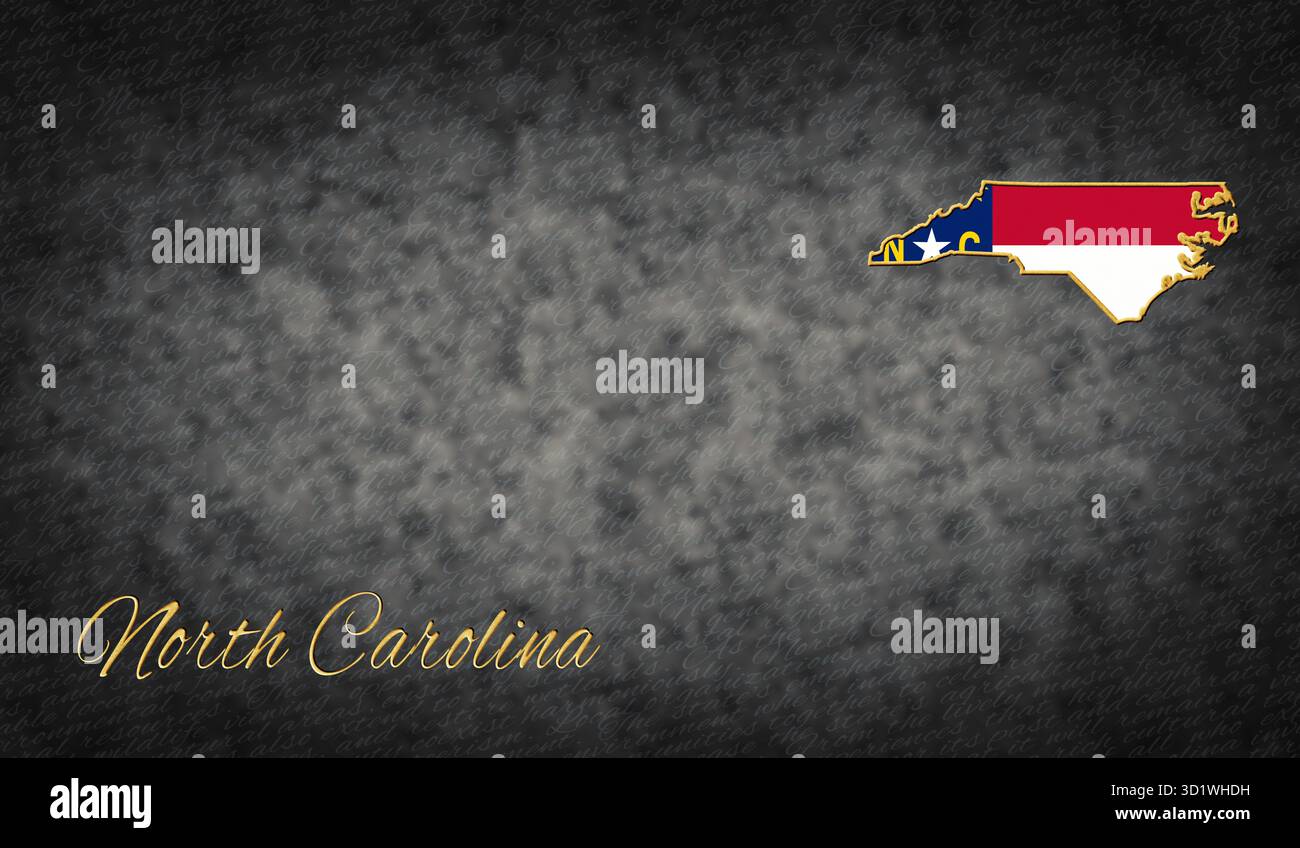 North carolina symbols map hi-res stock photography and images - Alamy