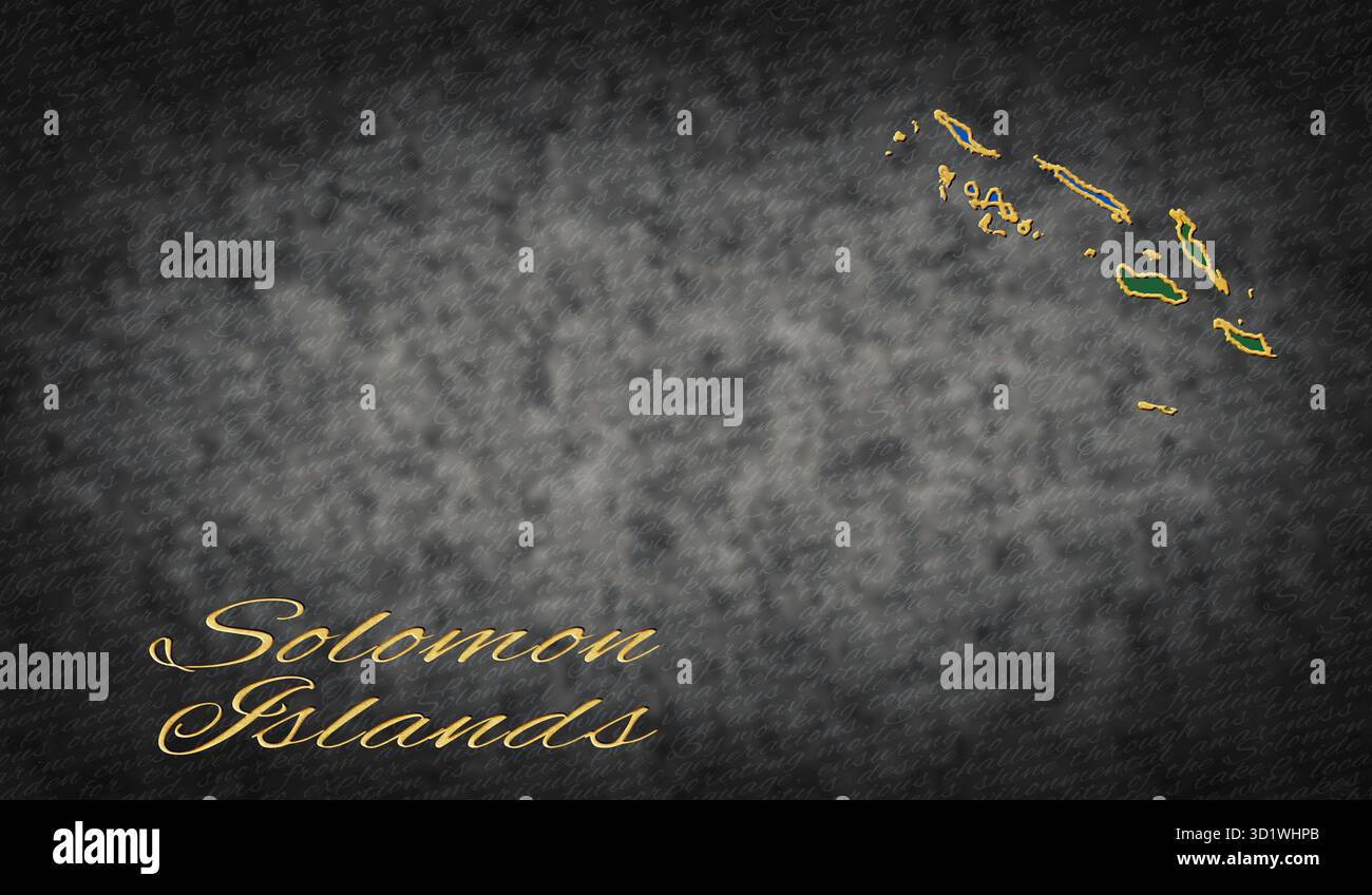 Solomon islands symbols map hi-res stock photography and images - Alamy