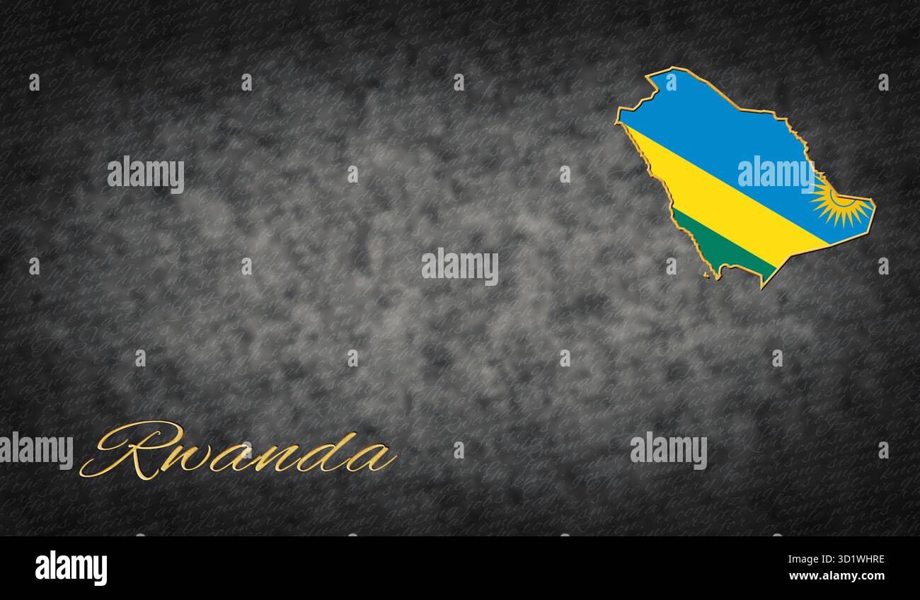 Rwanda Symbols, Map of Rwanda Stock Photo - Alamy