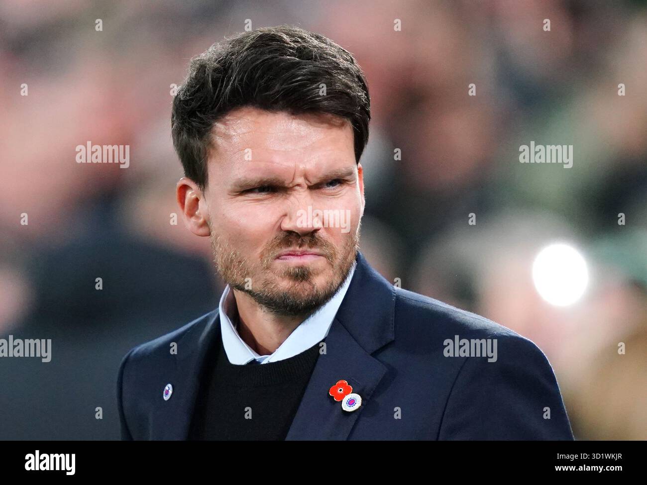 Rangers manager Danny Rohl during the William Hill Premiership match at ...
