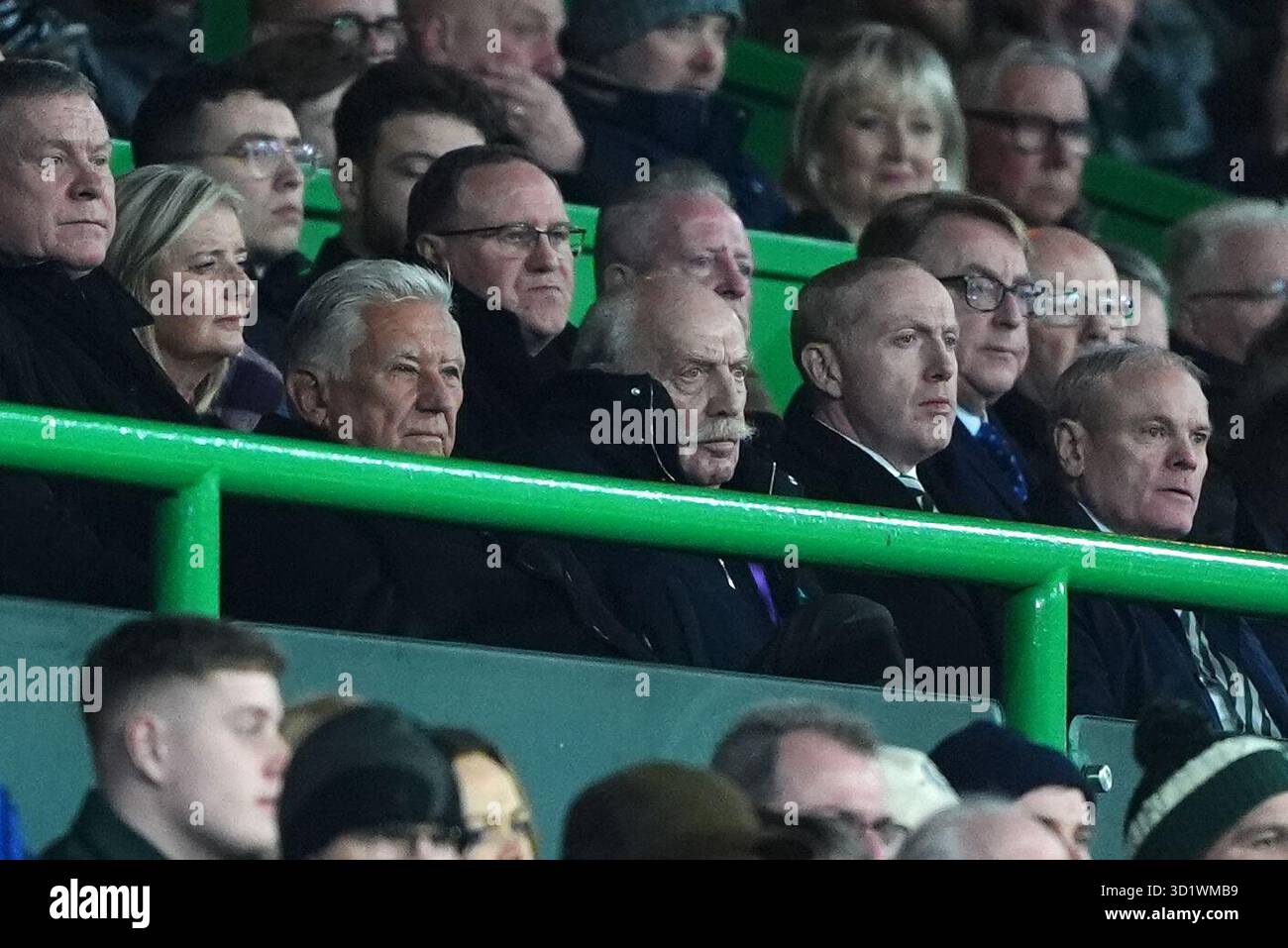 Celtic owner Dermot Desmond (second left), non-executive chairman Peter ...