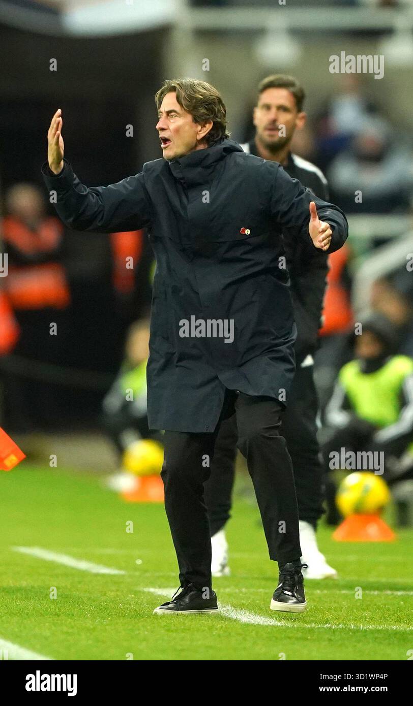 Tottenham Hotspur manager Thomas Frank during the Carabao Cup fourth ...
