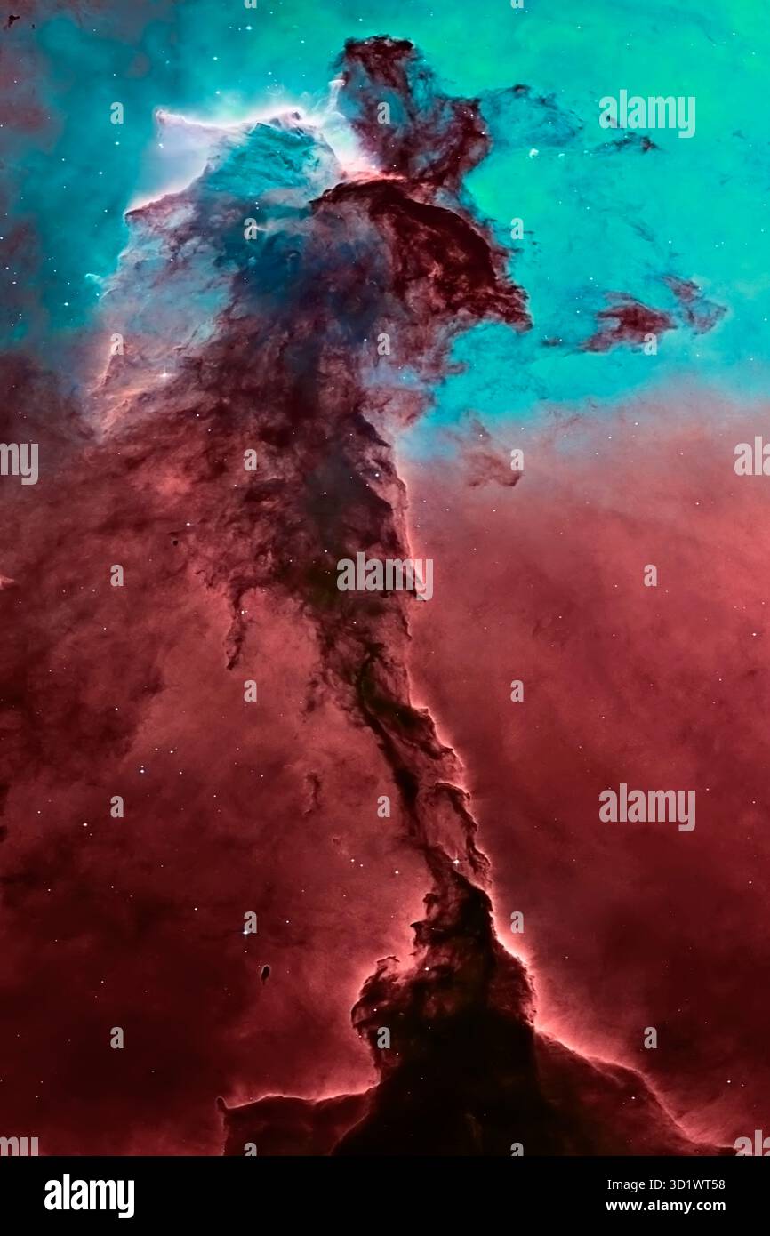 Space Background, The Eagle Nebula. The soaring tower Stock Photo - Alamy