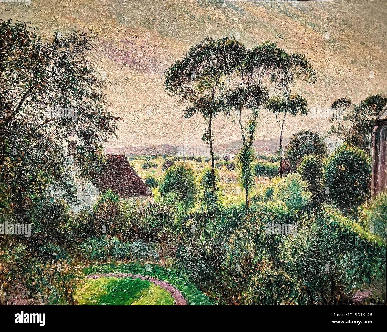 Camille Pissarro - The Presbytery Garden Knokke, 1894 Stock Vector ...