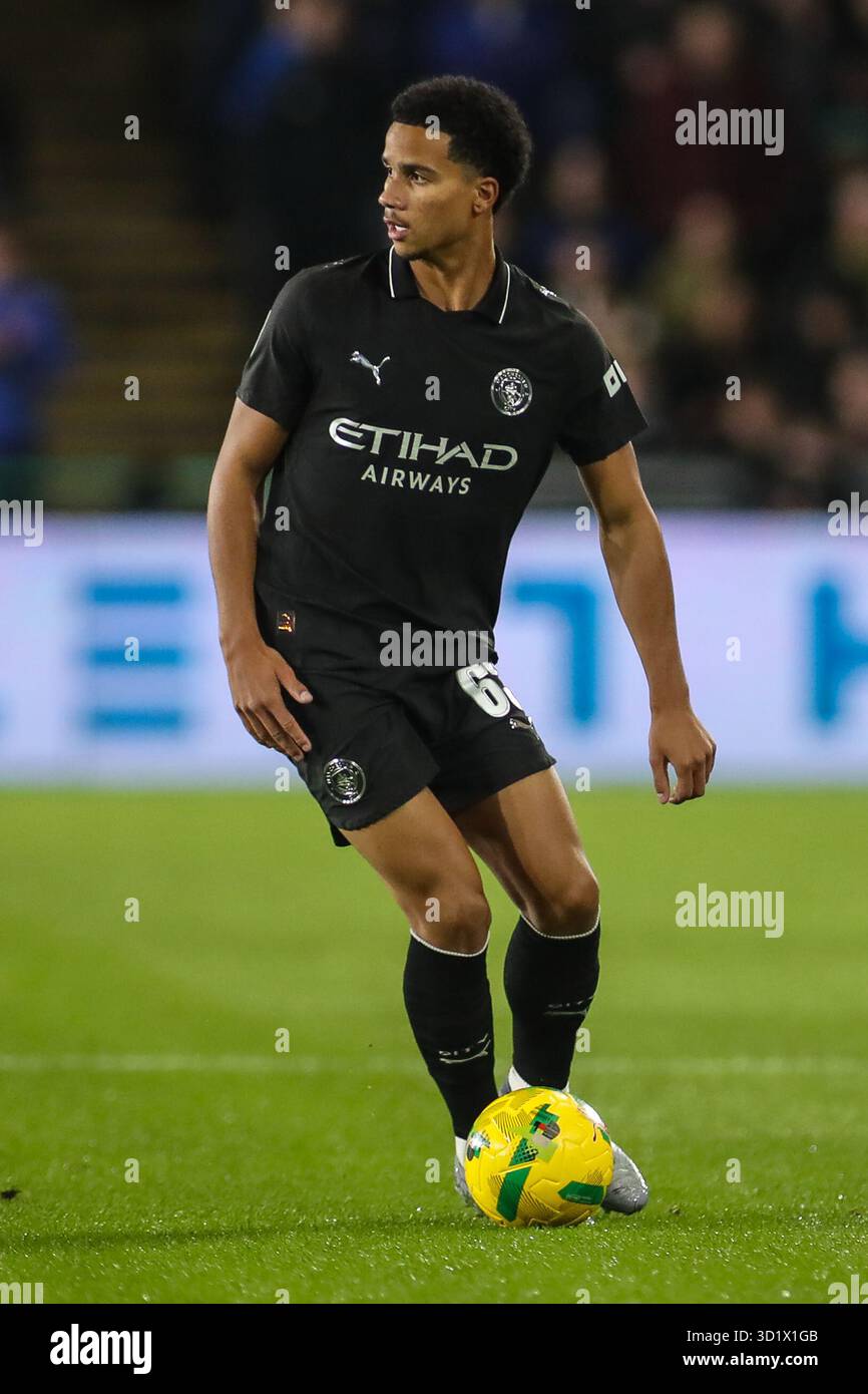 Divine Mukasa of Manchester City during the Carabao Cup Last 16 Swansea ...