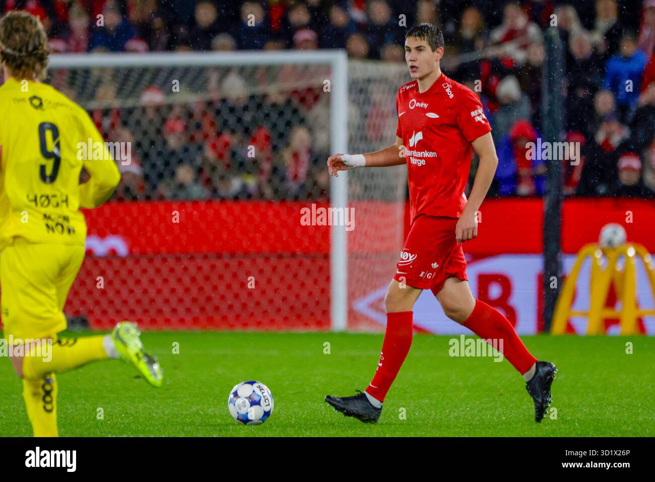 Bergen 20251029. Brann's Eivind Helland in the Elite Series football ...