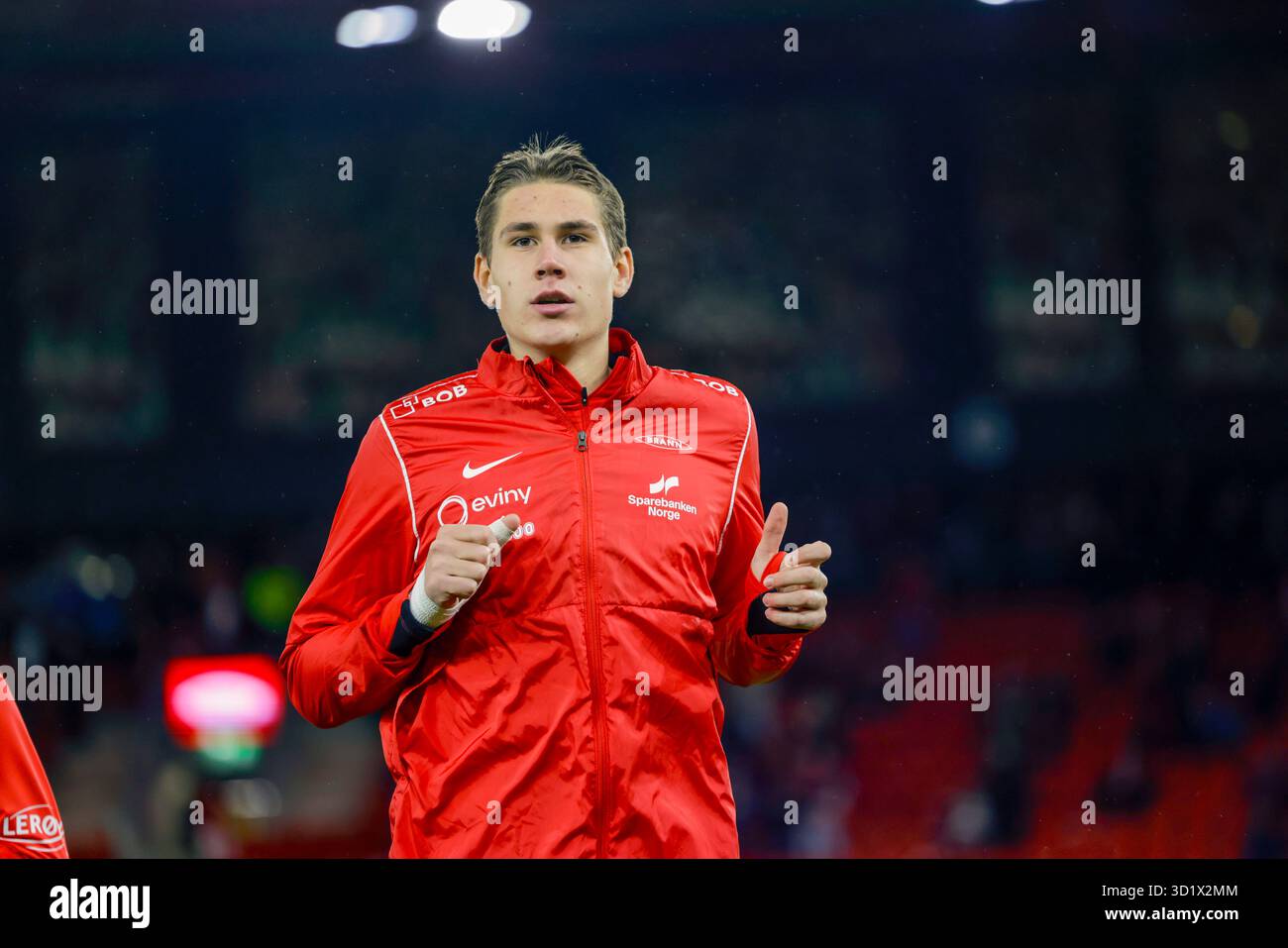 Bergen 20251029. Brann's Eivind Helland before the Elite Series ...