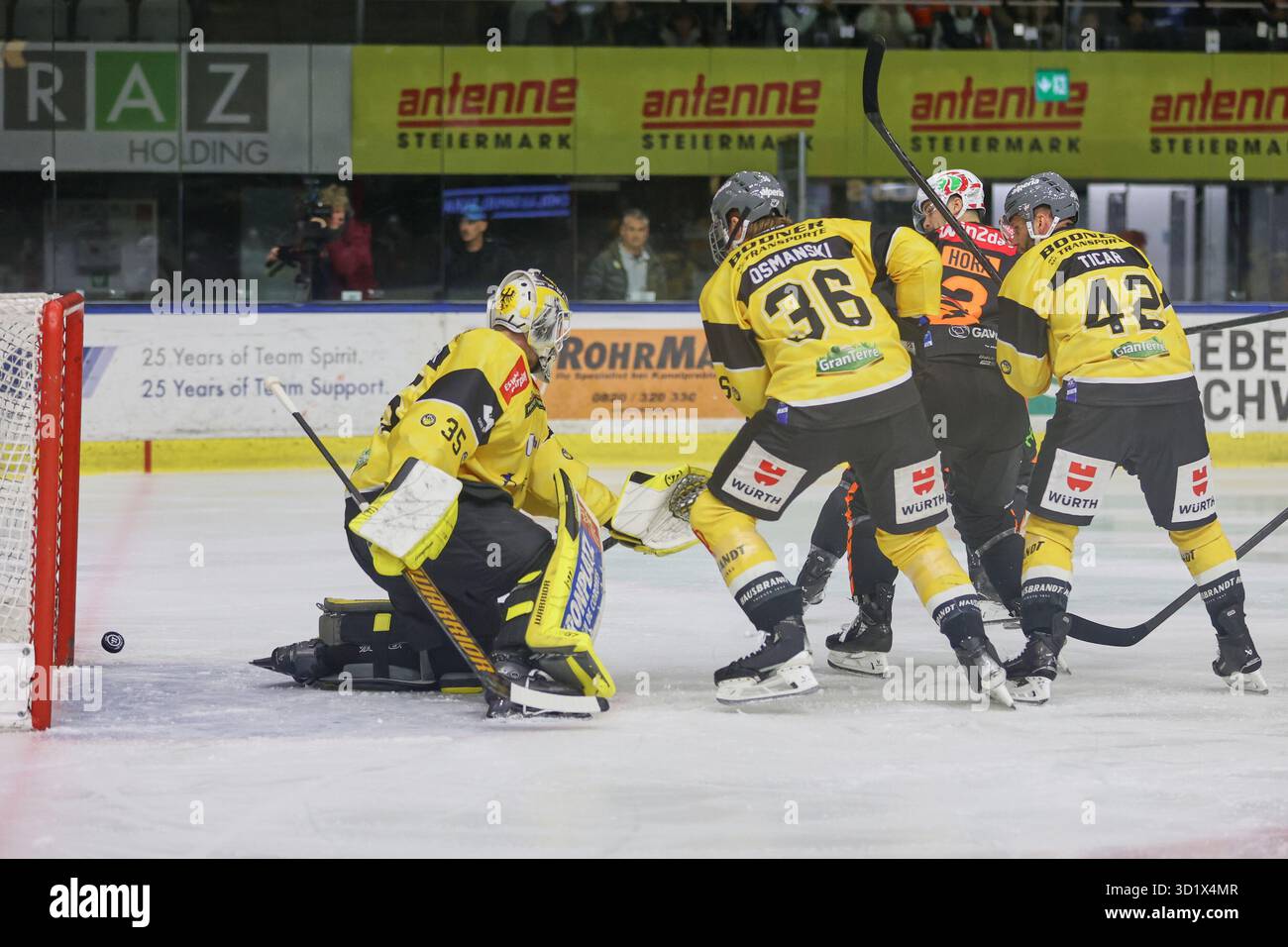 ICE Hockey League game between Moser Medical Graz 99ers and HC ...