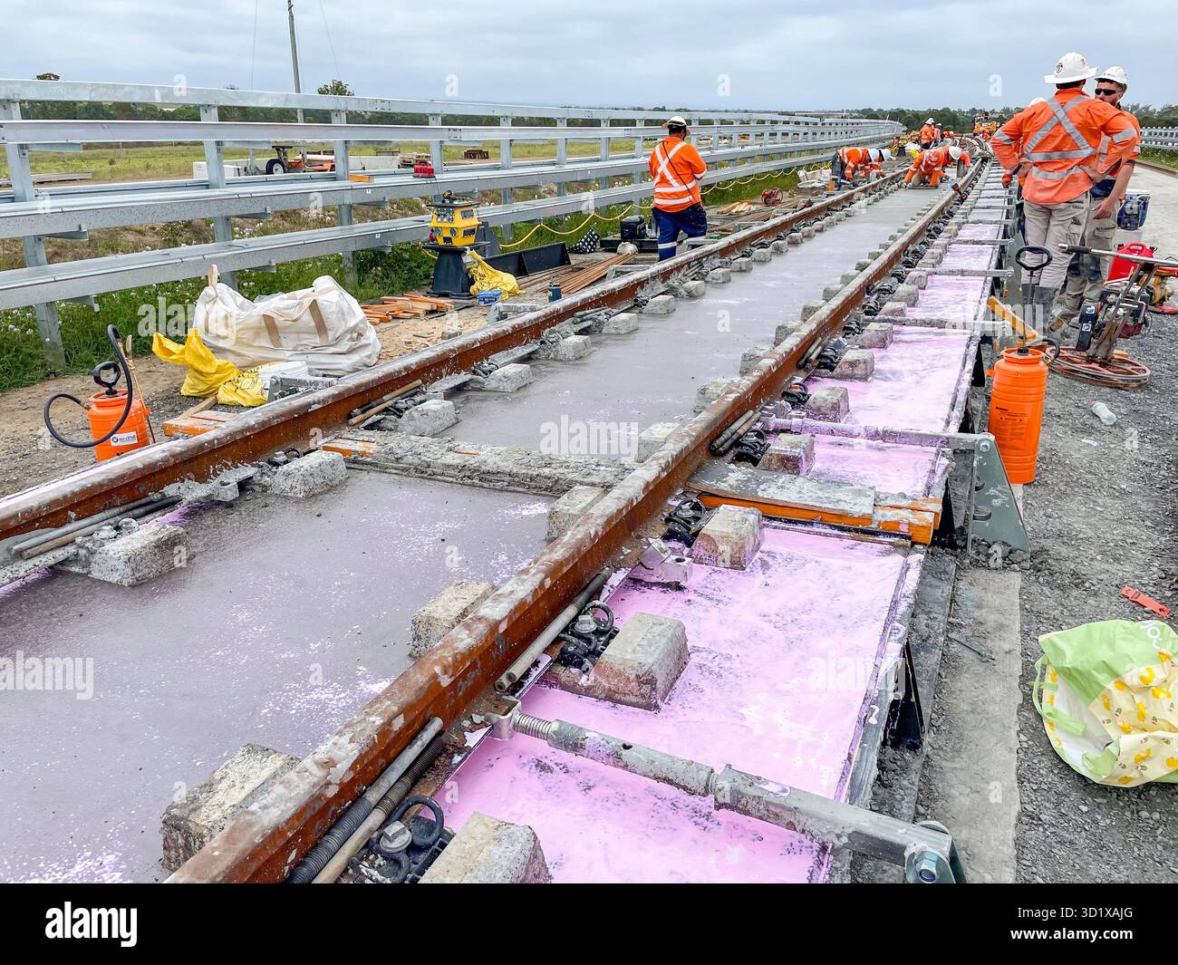 Install lay rail track rails on transport project in Western Sydney ...