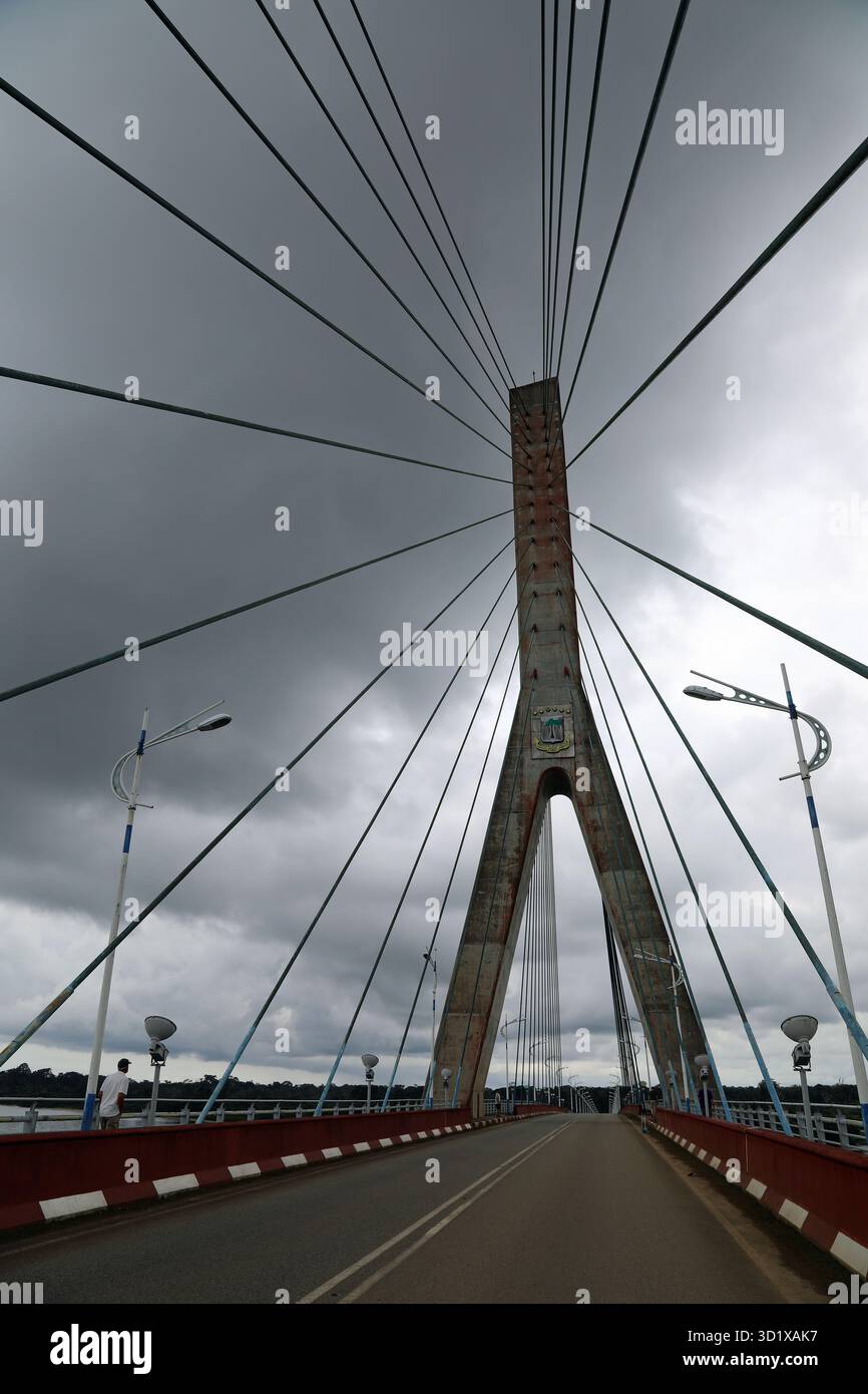 Mbini Bridge on the mainland of Equatorial Guinea built by CRBC Stock ...